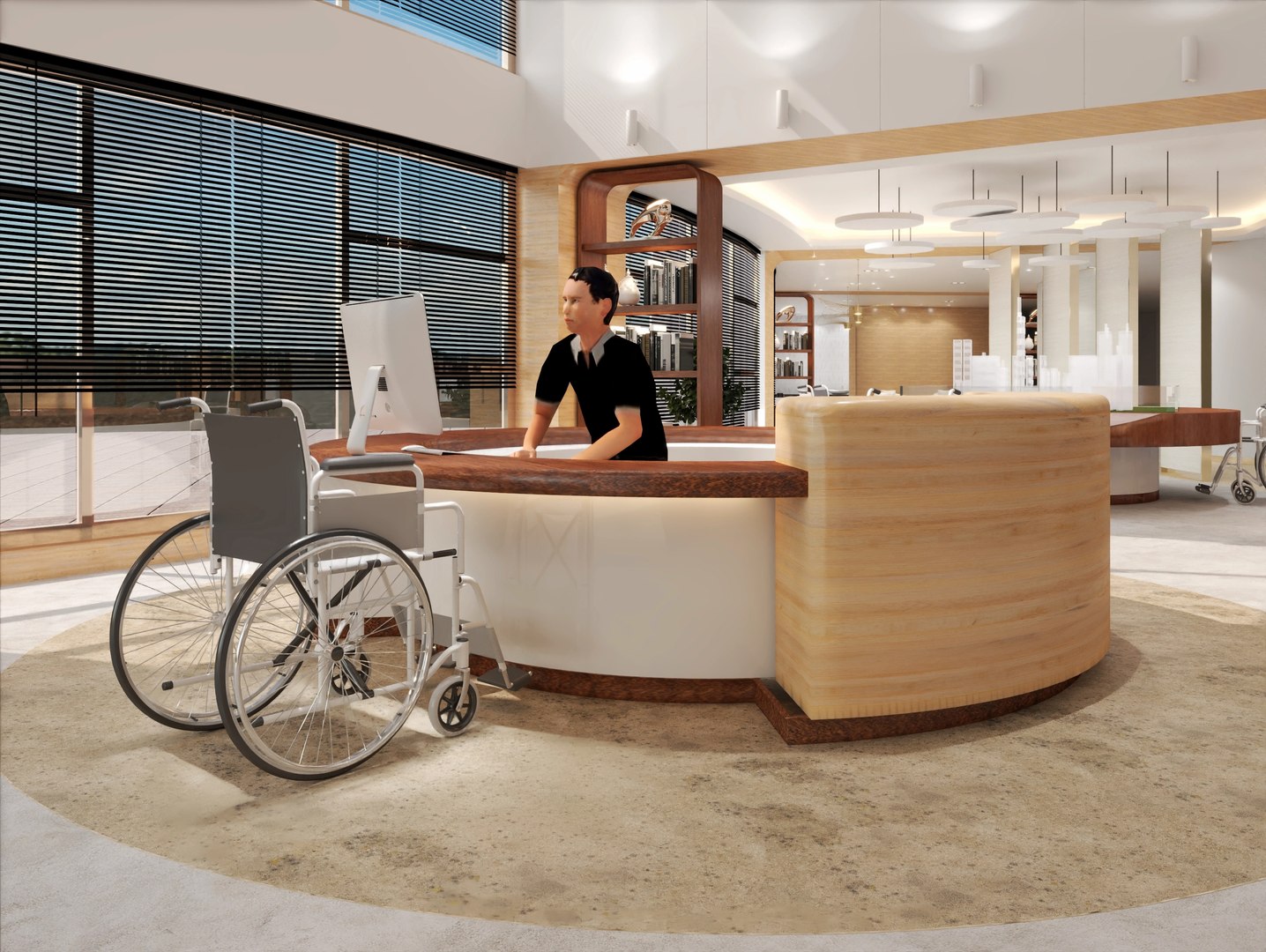 3D Model Hospital Reception - Medical Center - TurboSquid 2219770