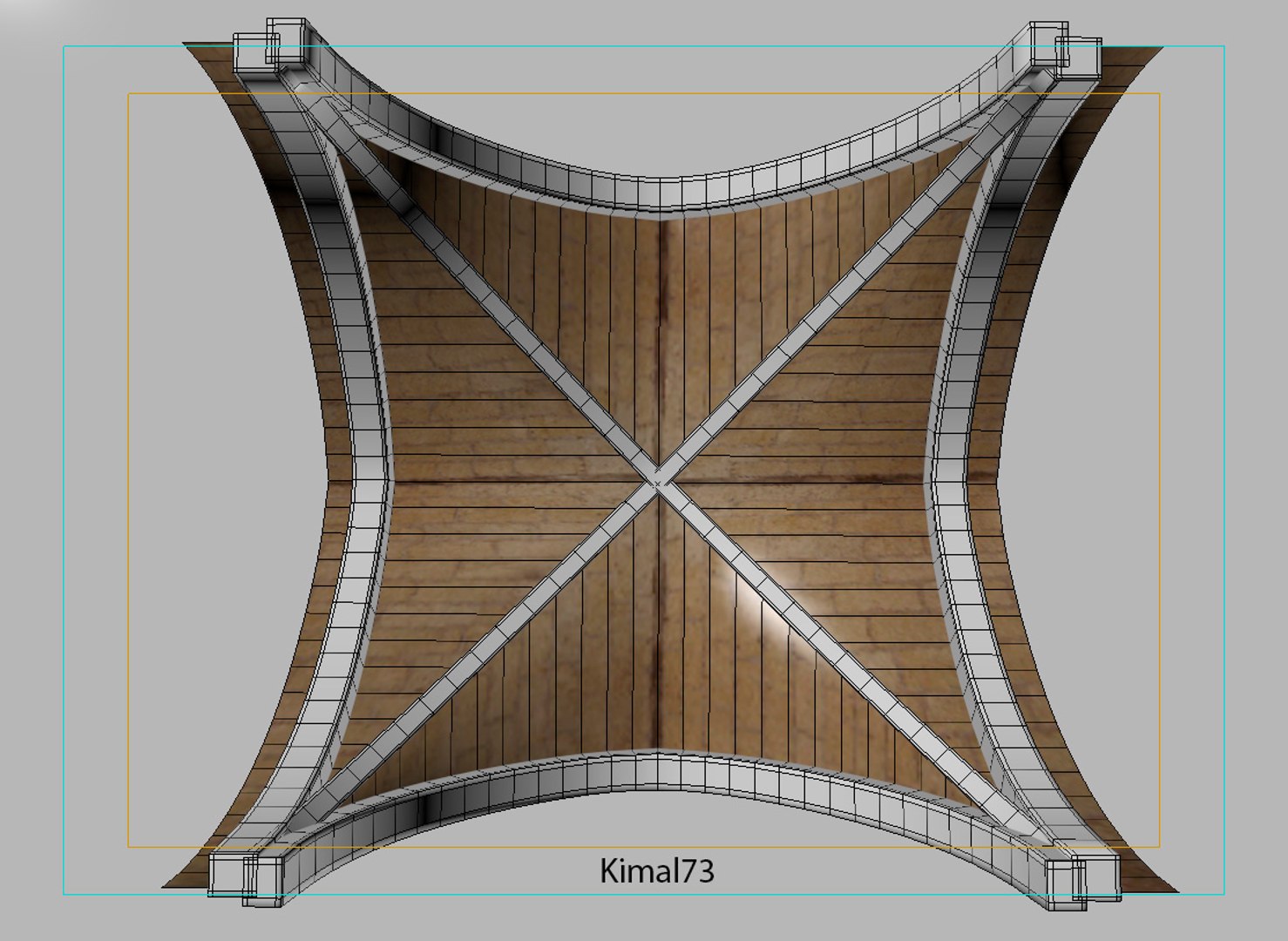 3d Ancient Cross Vault Model