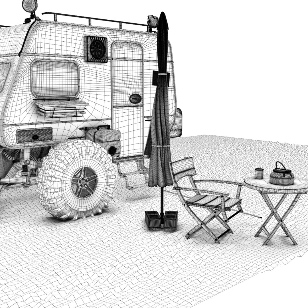 3D Post Apocalyptic Caravan Truck Model - TurboSquid 1327152