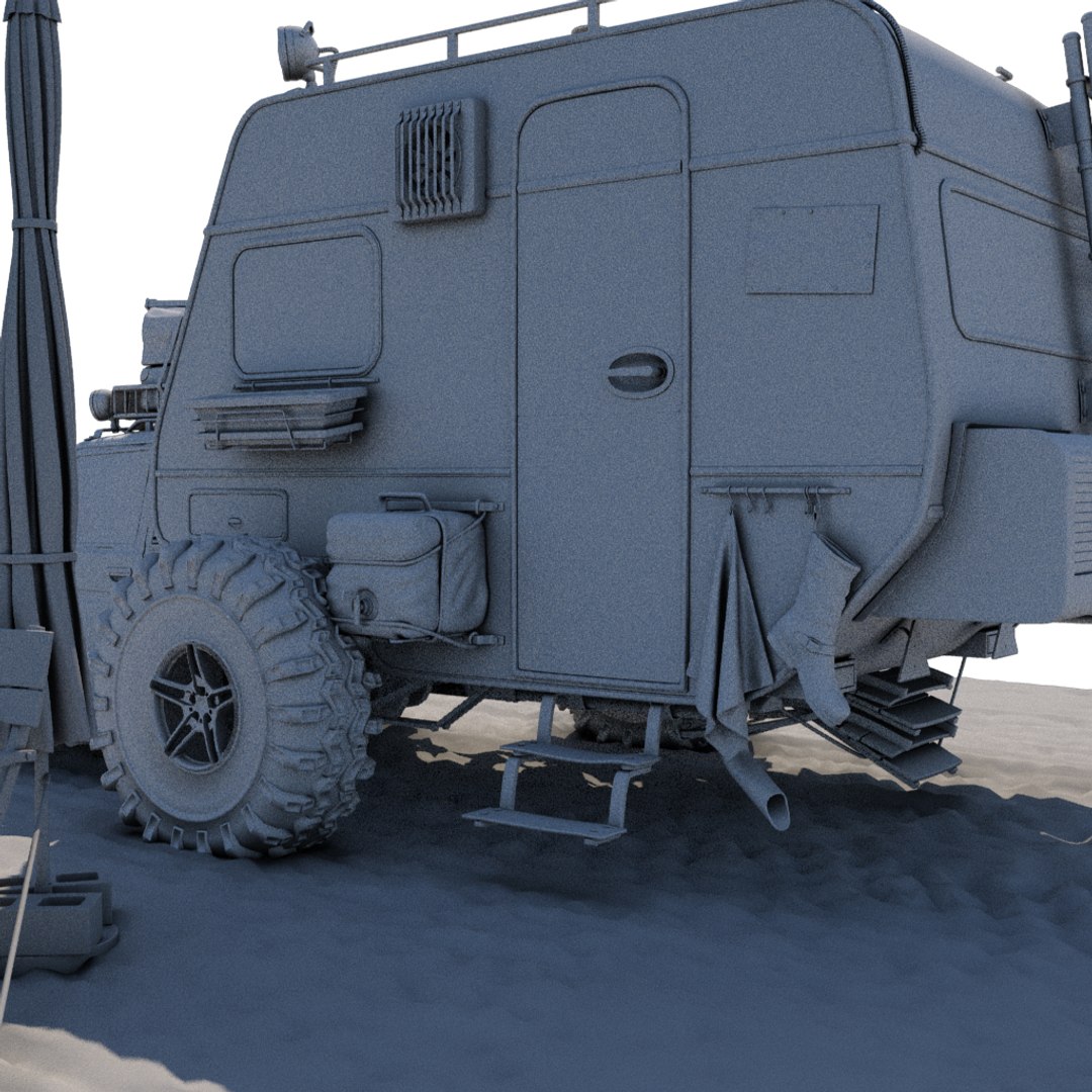 3D Post Apocalyptic Caravan Truck Model - TurboSquid 1327152
