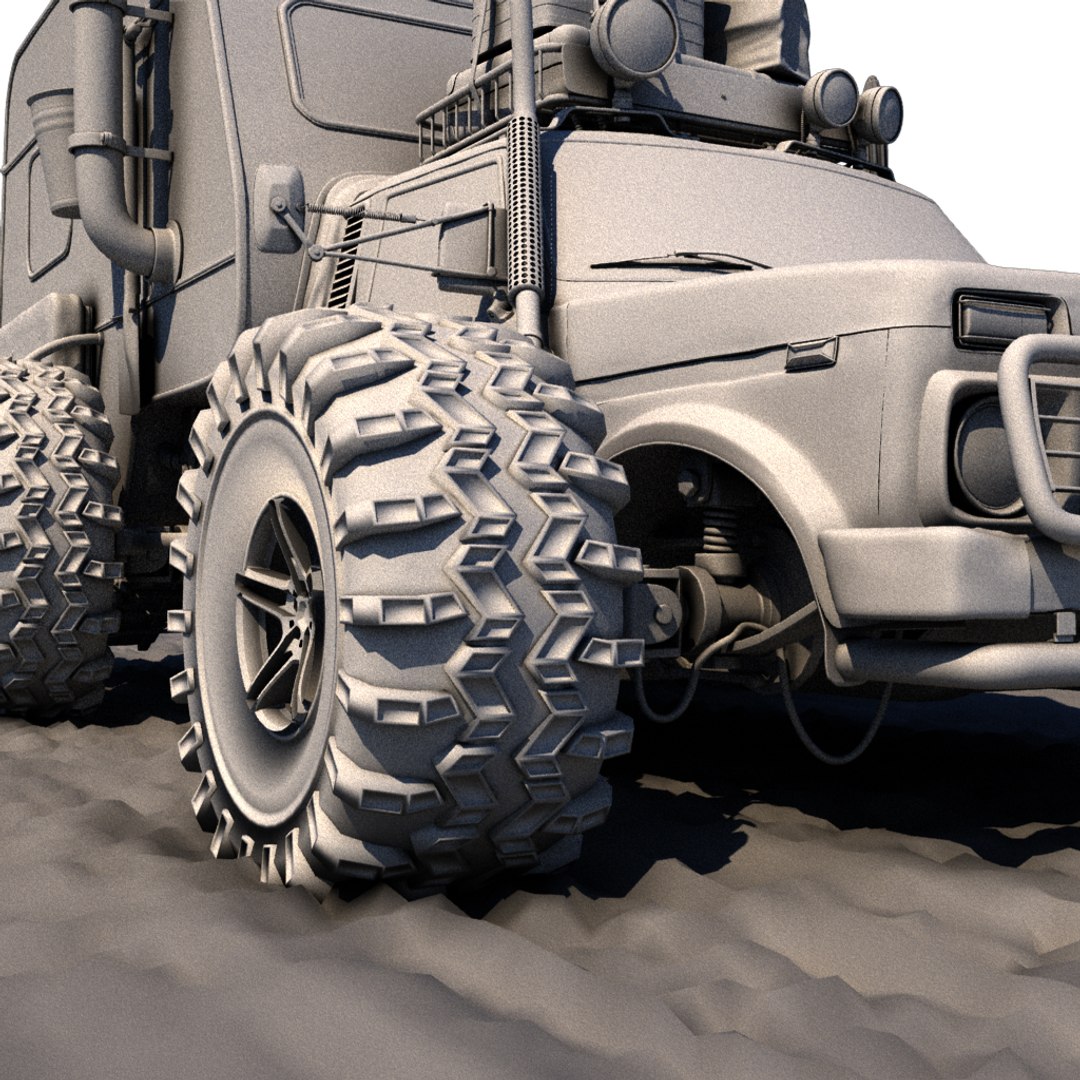 3D Post Apocalyptic Caravan Truck Model - TurboSquid 1327152