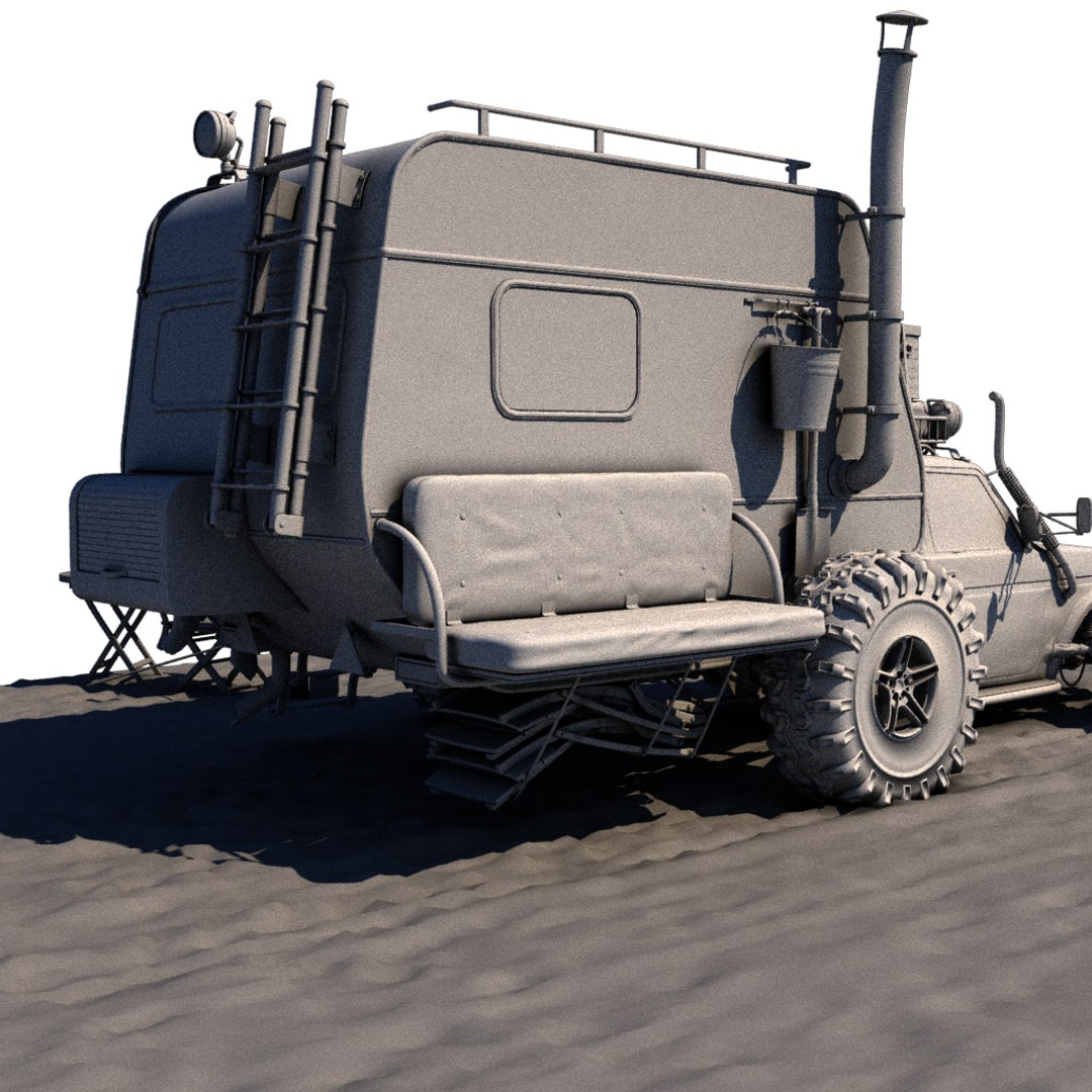 3D Post Apocalyptic Caravan Truck Model - TurboSquid 1327152