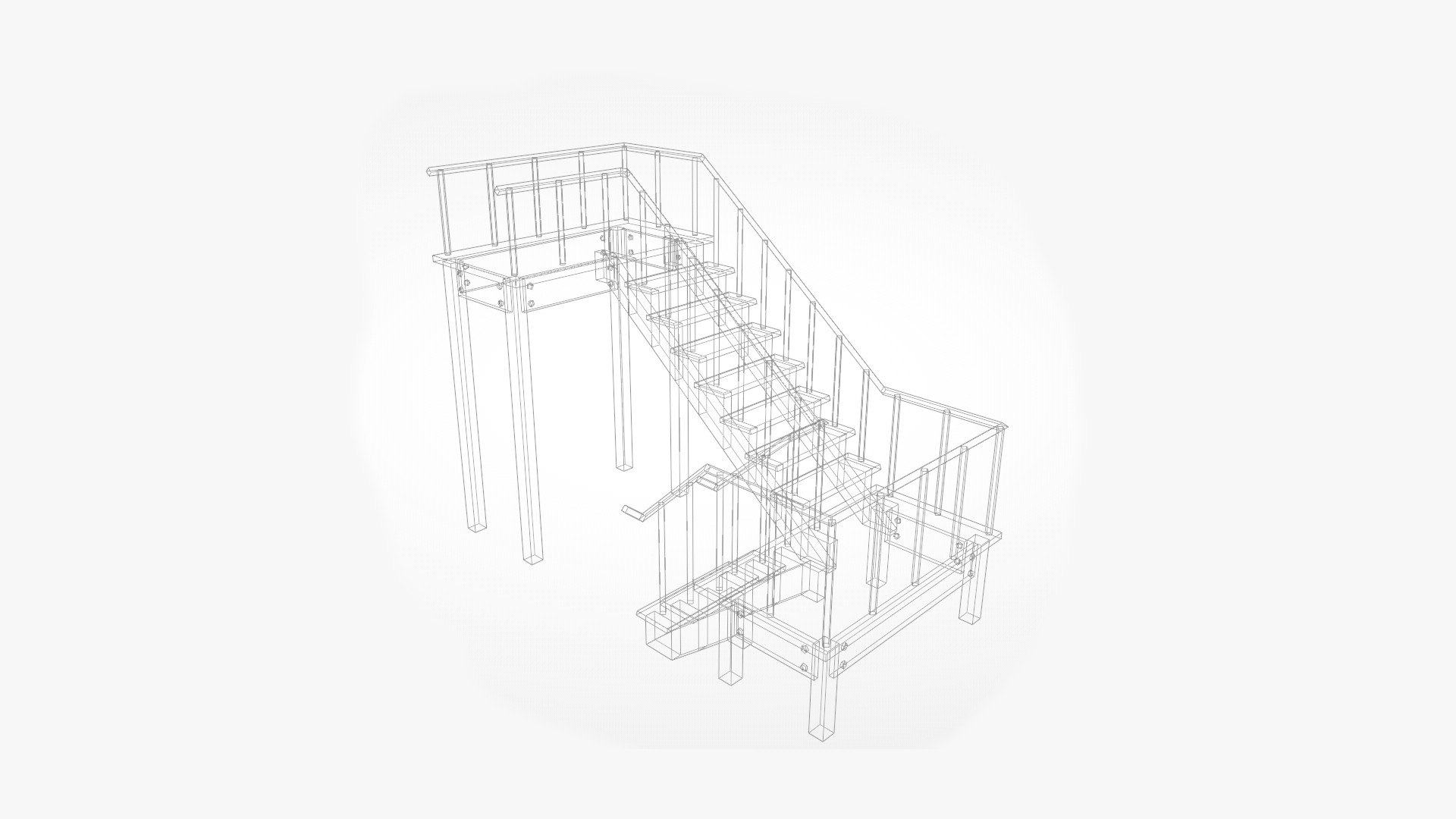 Staircase Game Prop 3D Model - TurboSquid 1842921