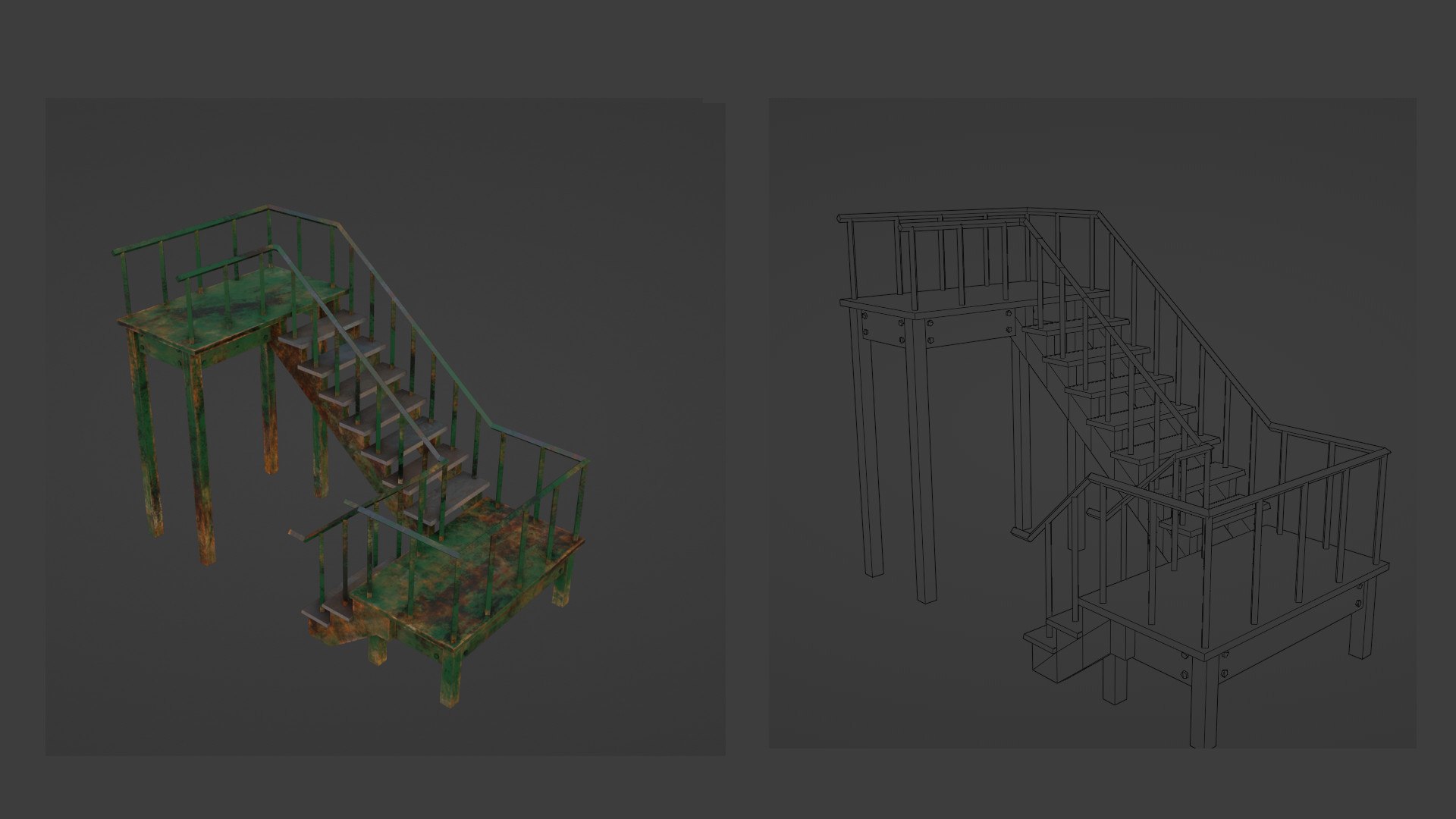 Staircase Game Prop 3D Model - TurboSquid 1842921