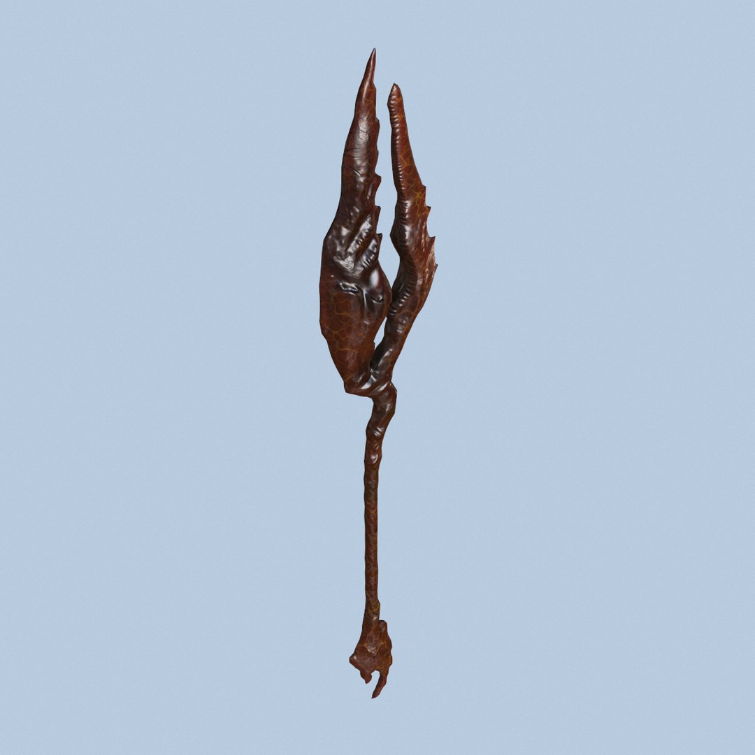 Battle spear alien invader 3D model - TurboSquid 1235740