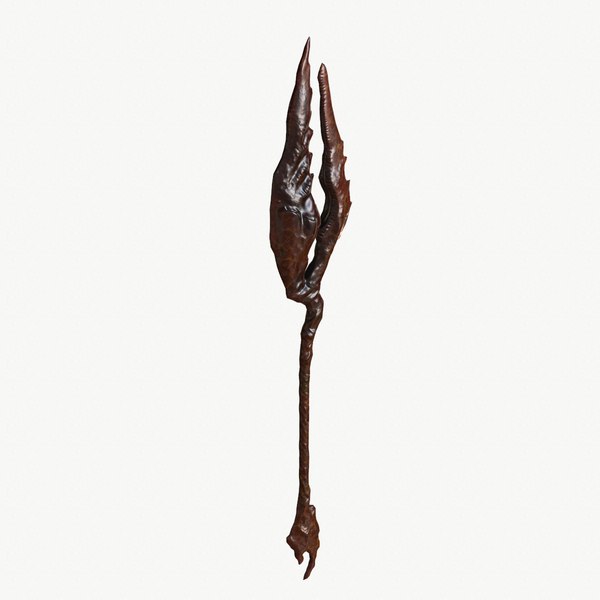 Battle spear alien invader 3D model - TurboSquid 1235740