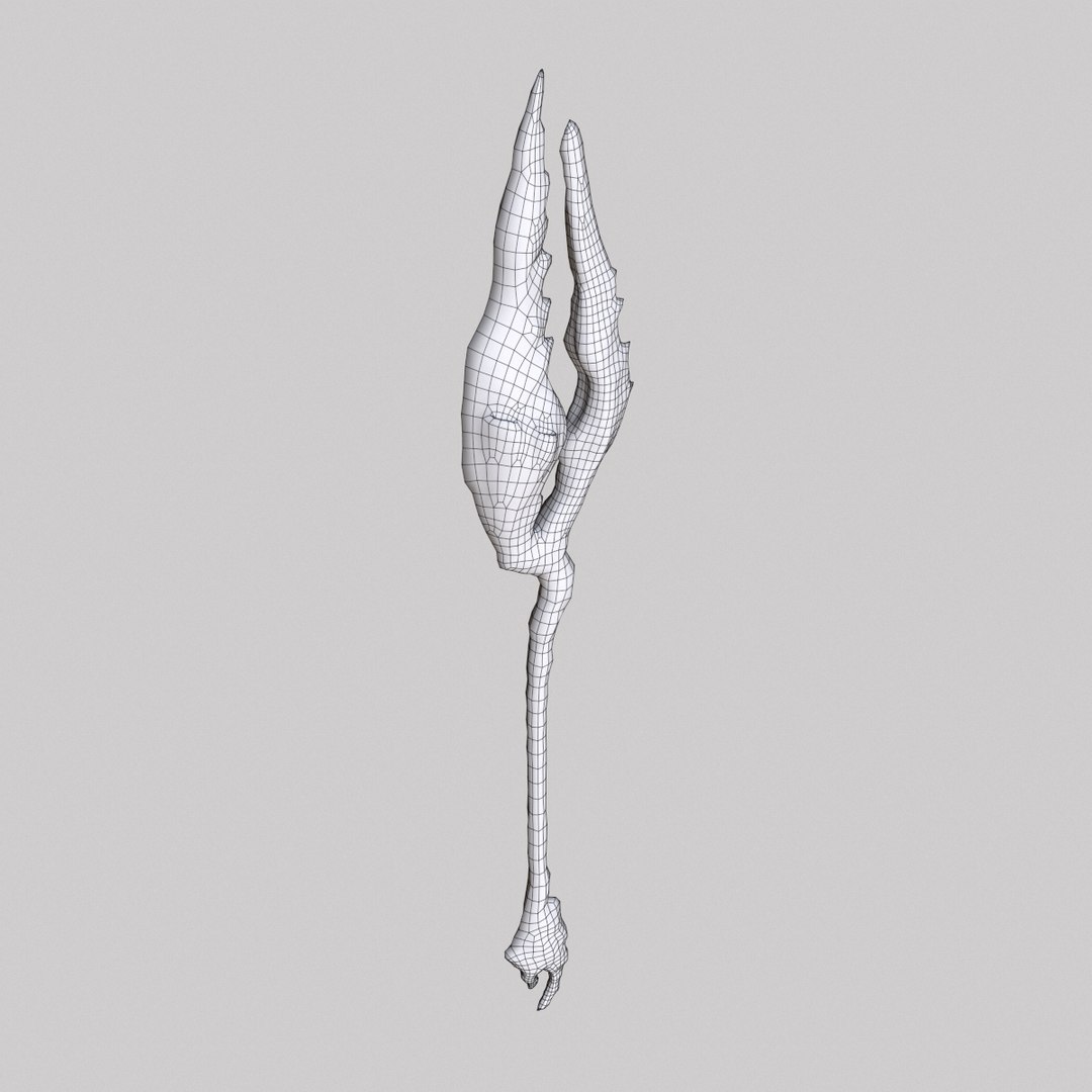 Battle spear alien invader 3D model - TurboSquid 1235740