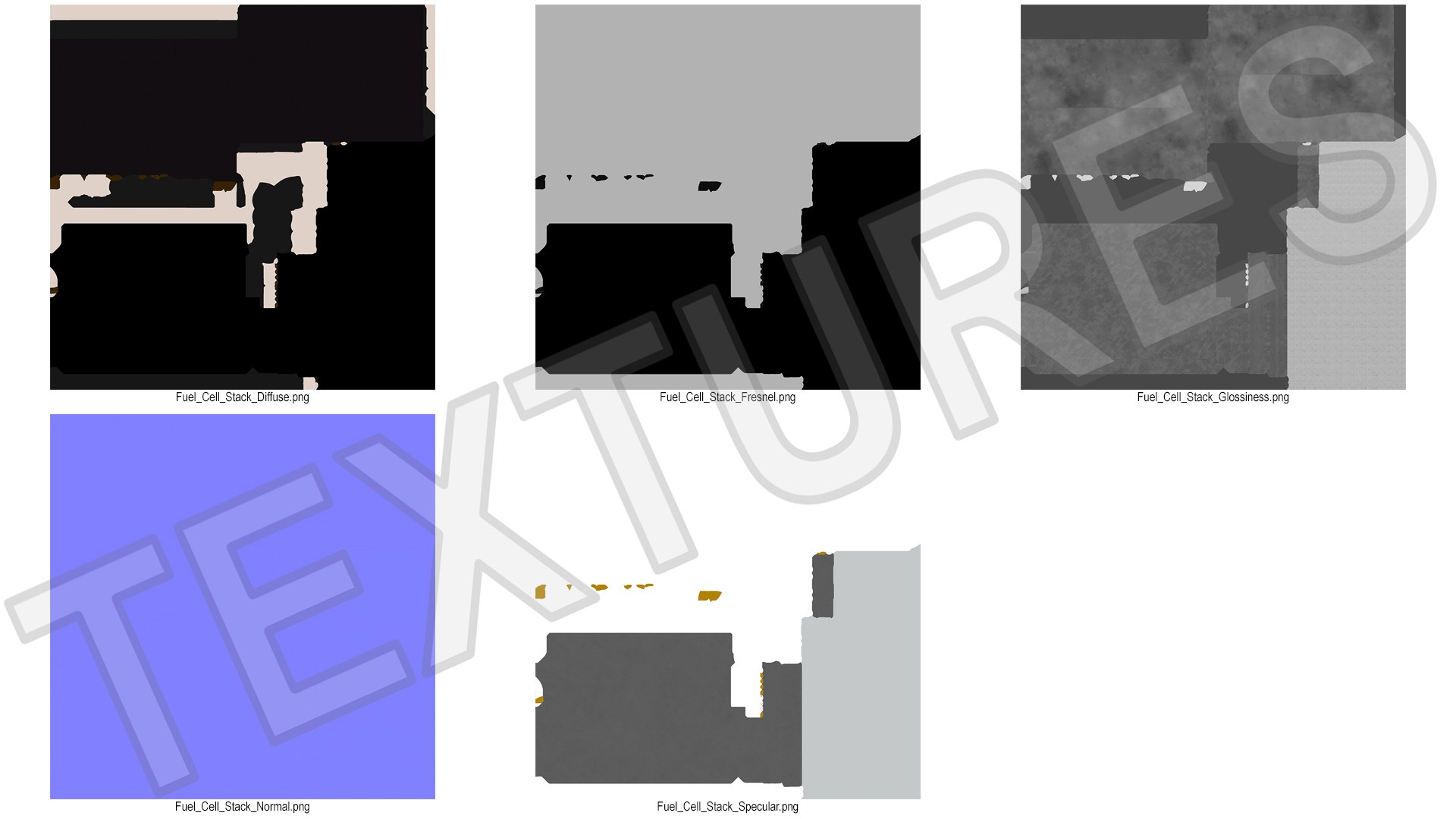 Large Hydrogen Fuel Cell Stack 21 KW Model - TurboSquid 2253093