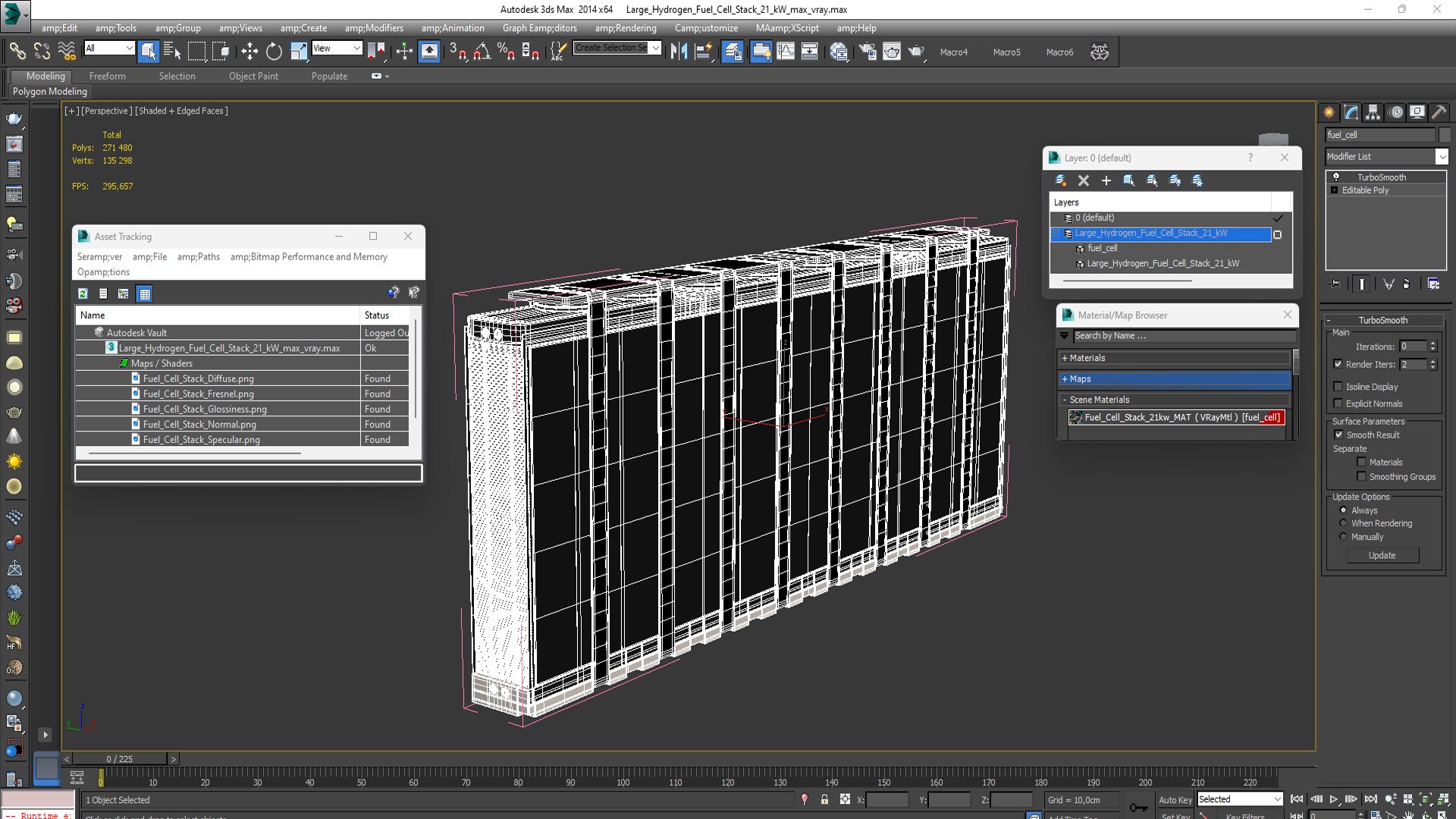 Large Hydrogen Fuel Cell Stack 21 KW Model - TurboSquid 2253093