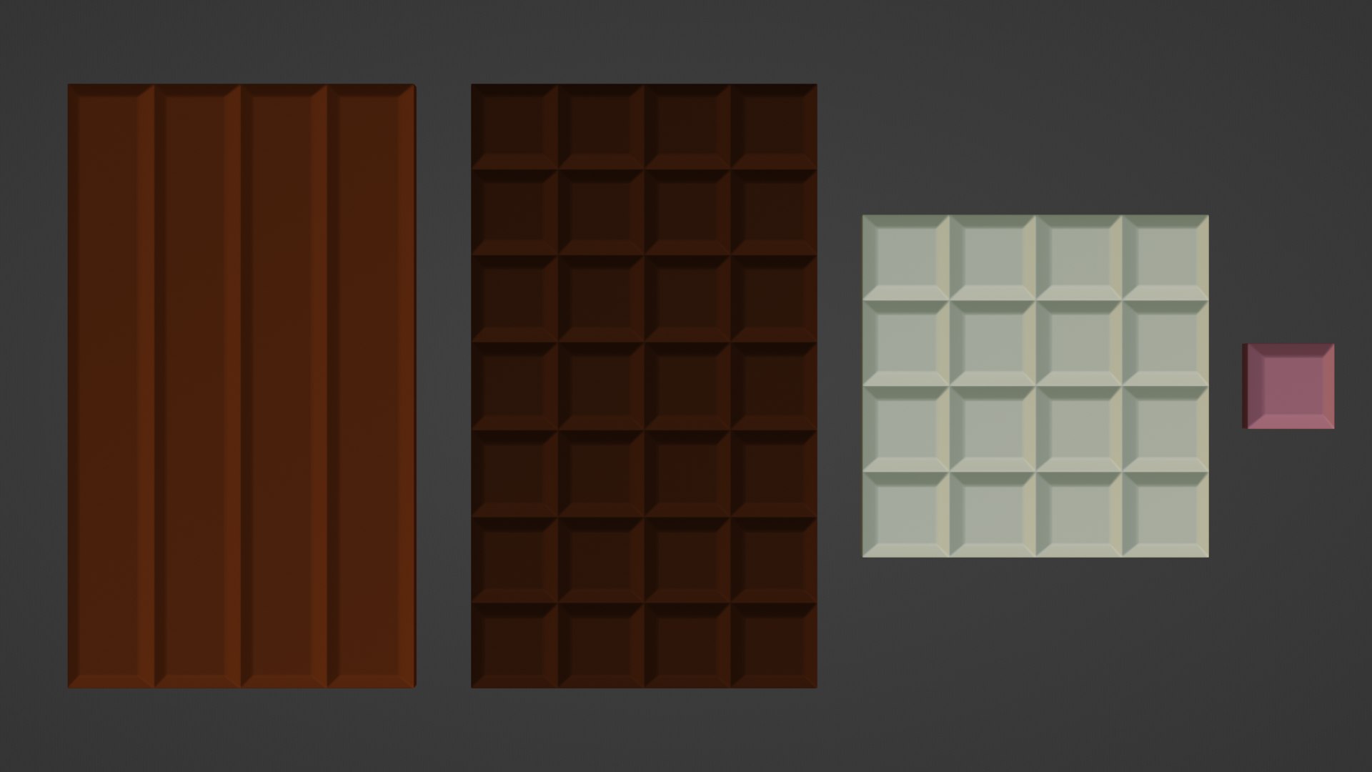 3D Chocolate Bars - TurboSquid 2057281