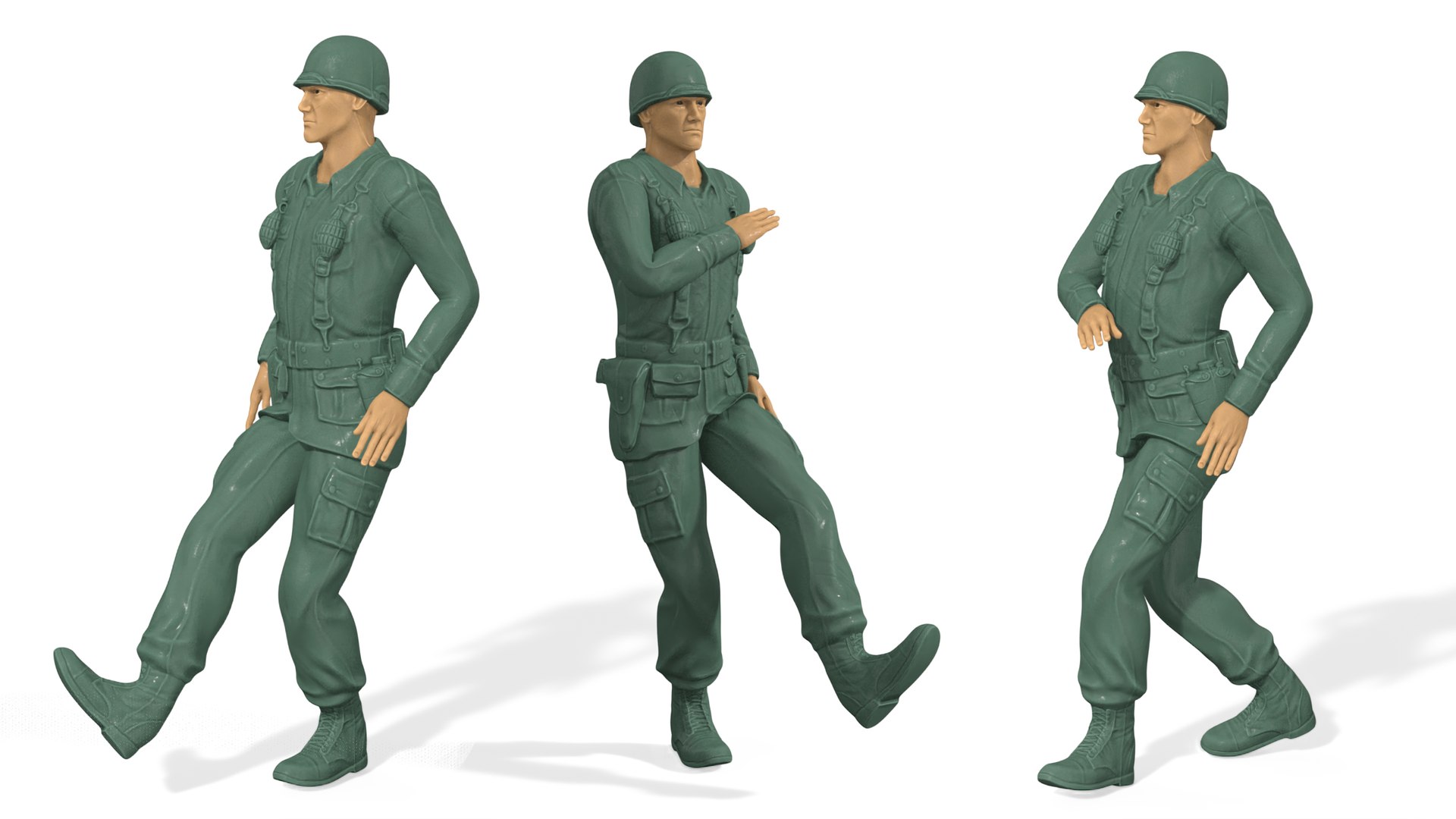 3D Toy Soldier Rigged For Maya Model - TurboSquid 2208769