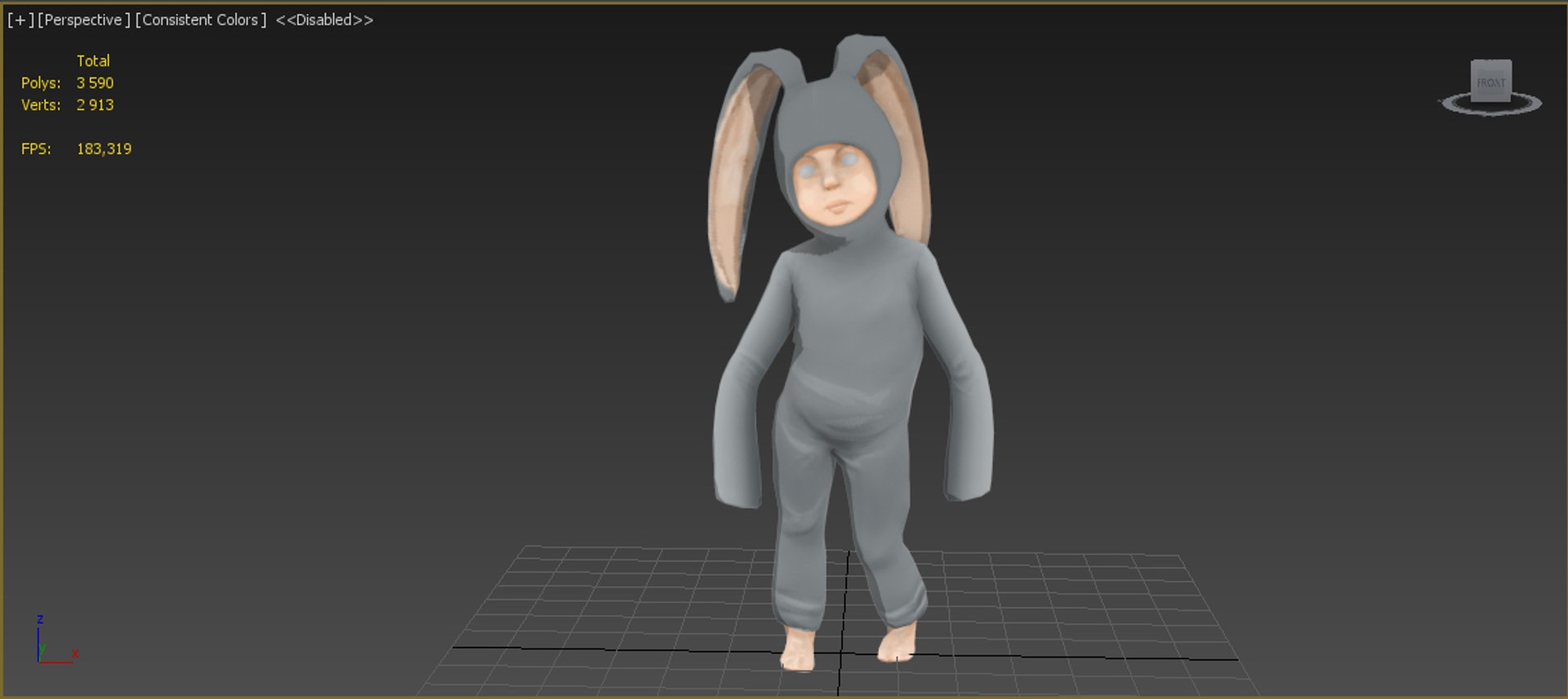 rabbit animation 3d model