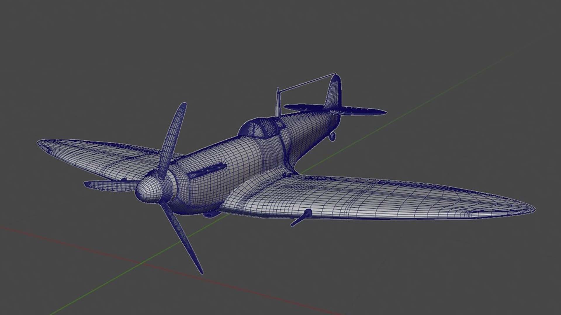 3D Spitfire - Blender Model - TurboSquid 1802240