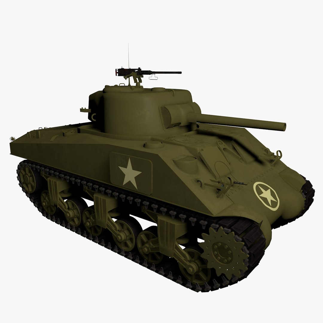 3D m4a3 sherman tank - TurboSquid 1249008
