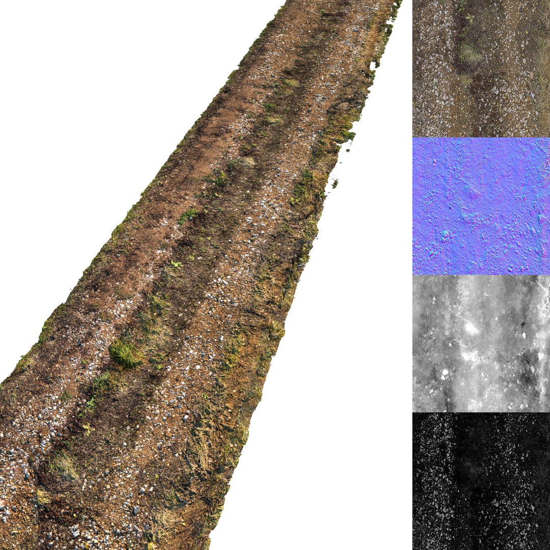 Dirt Road 3D Model - TurboSquid 1636192