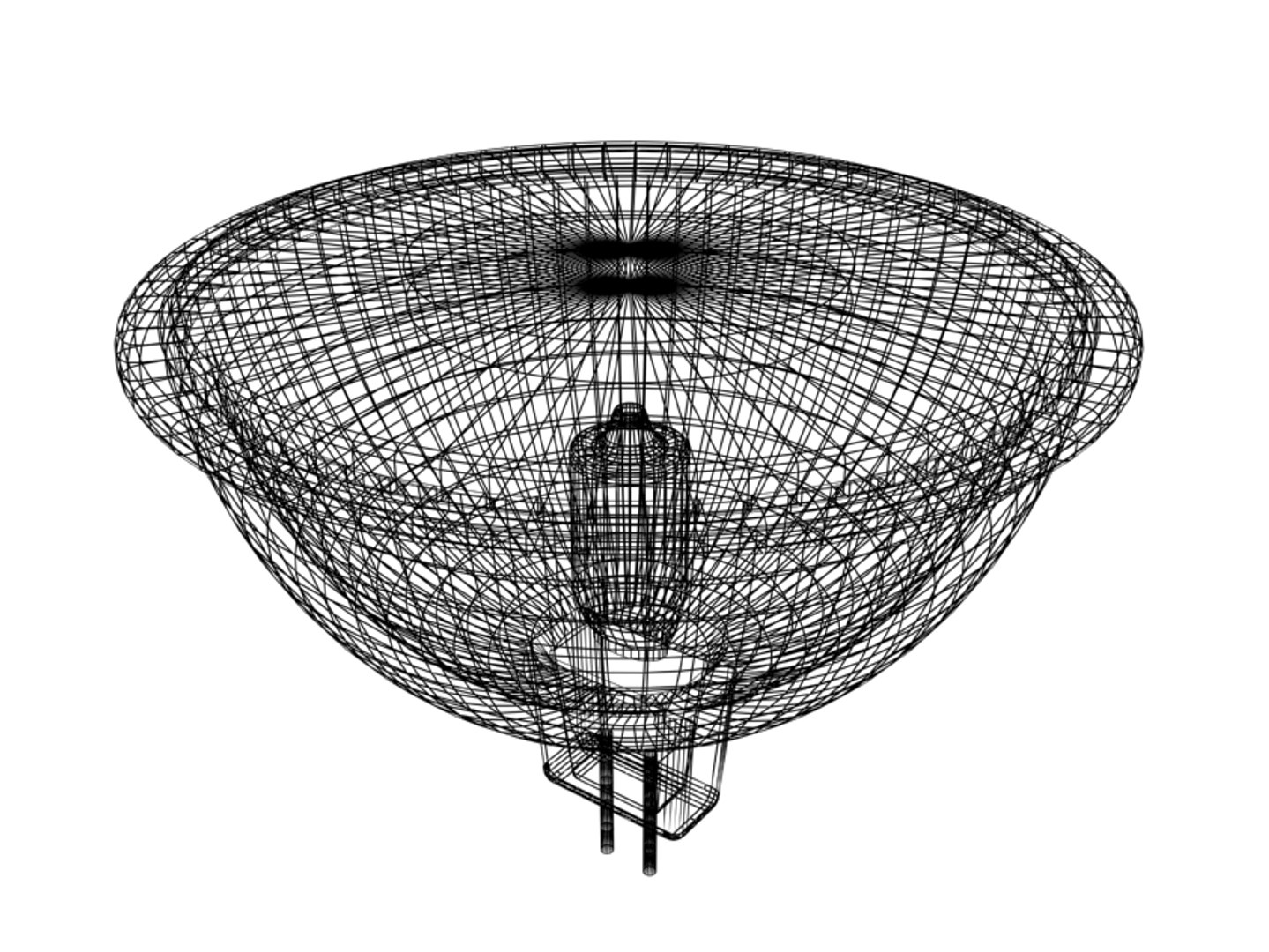3d Halogen Lamp Light Bulb Model