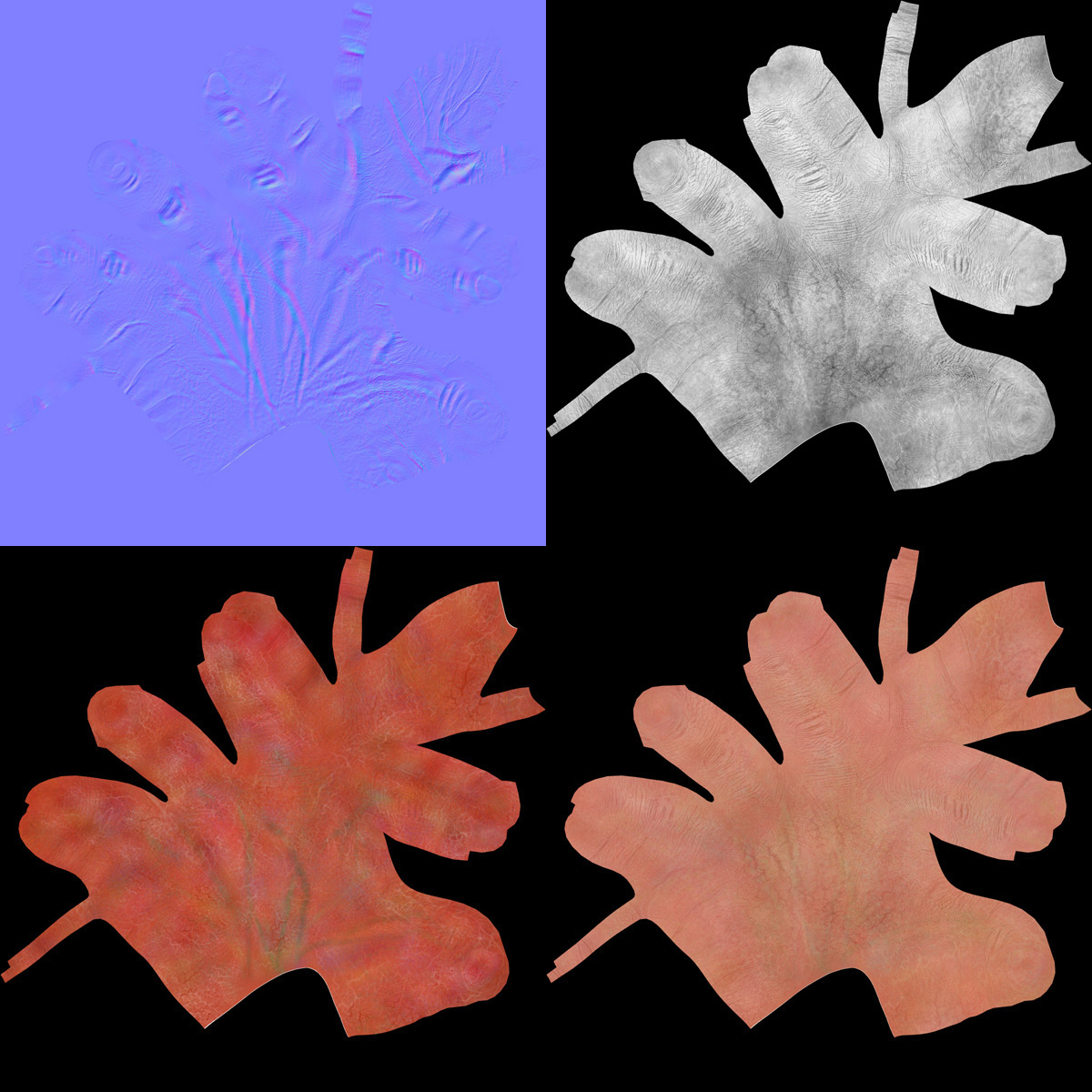 obj realistic male hand