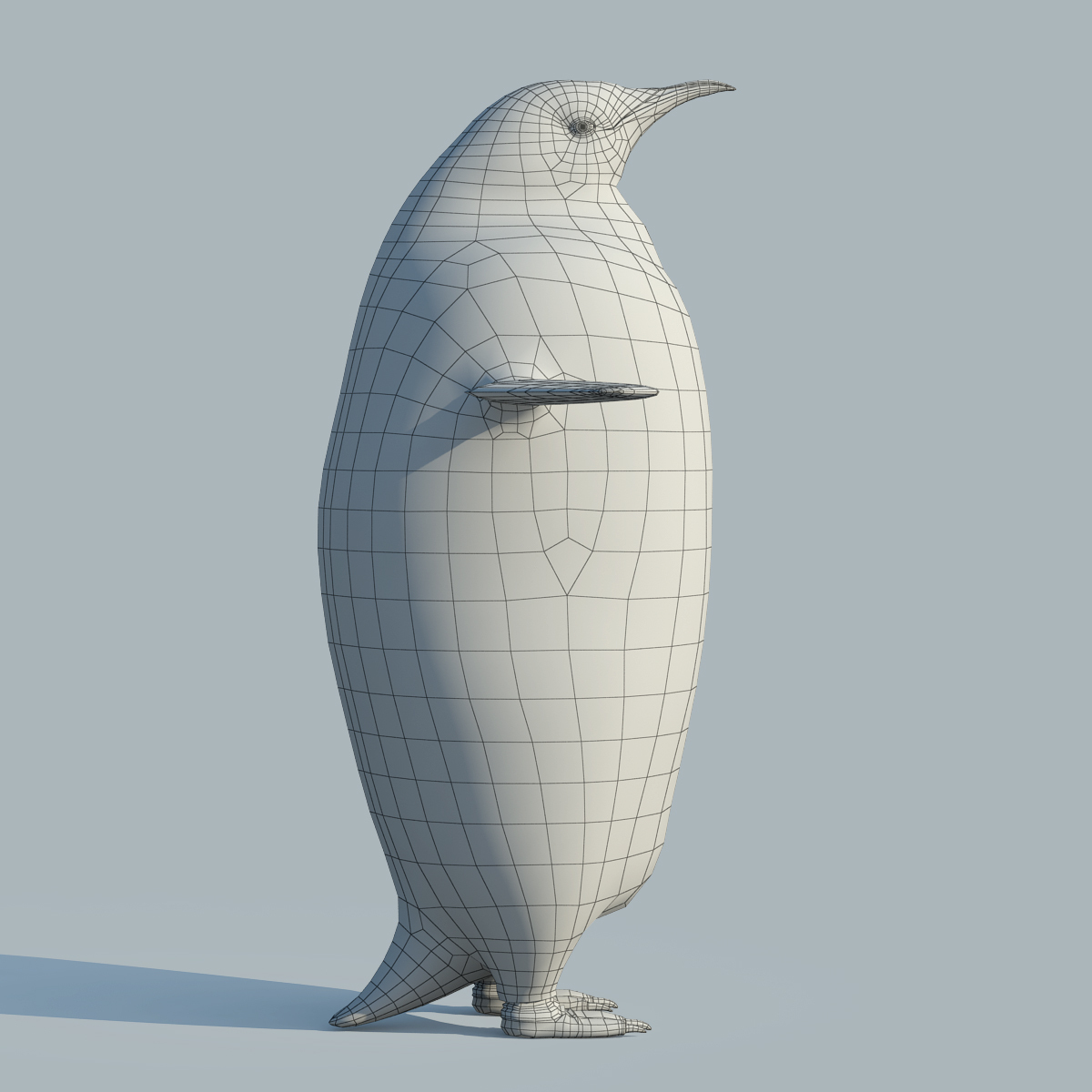 emperor penguin group fur 3d max