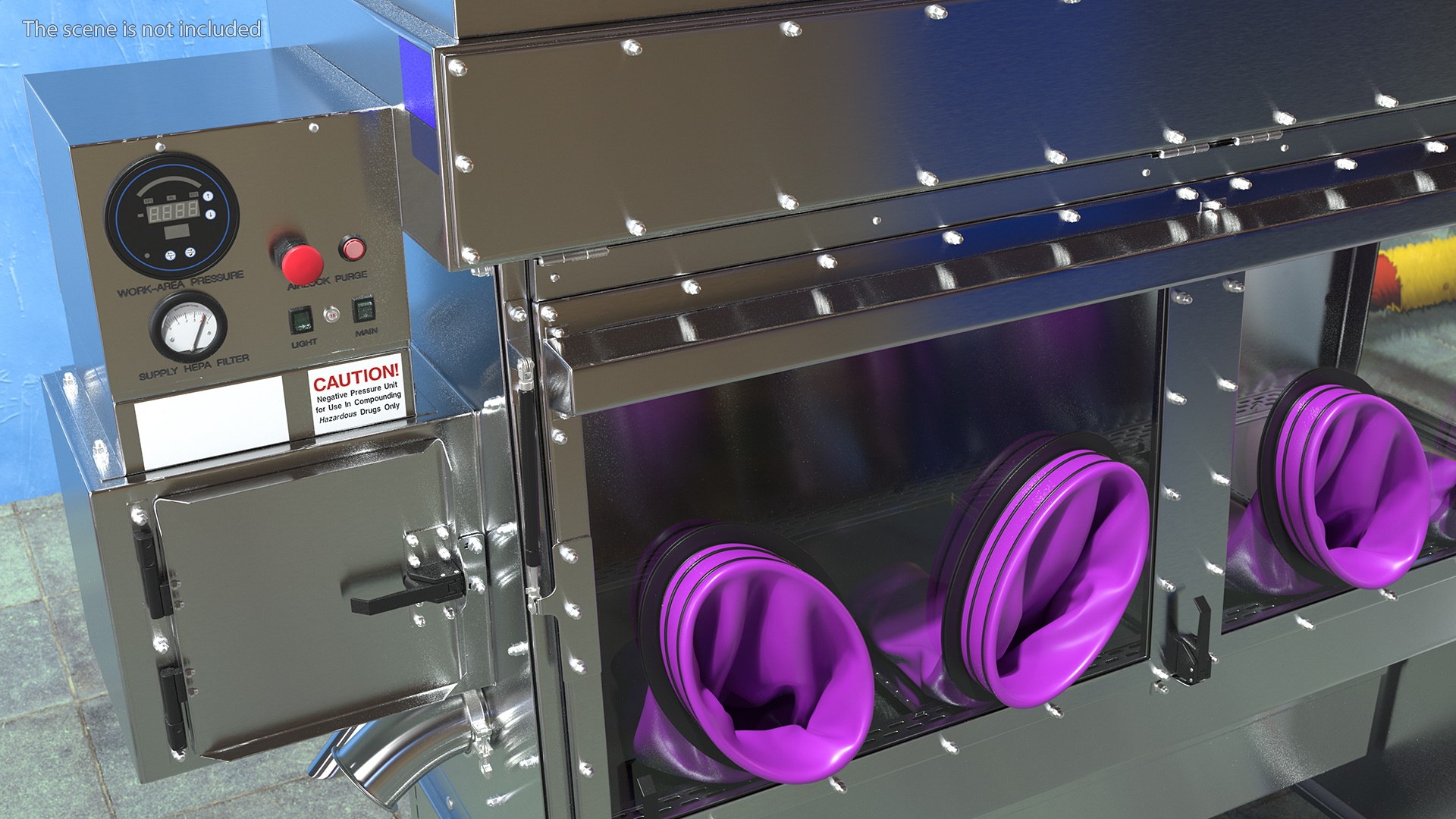 3D compounding aseptic isolator - TurboSquid 1684474