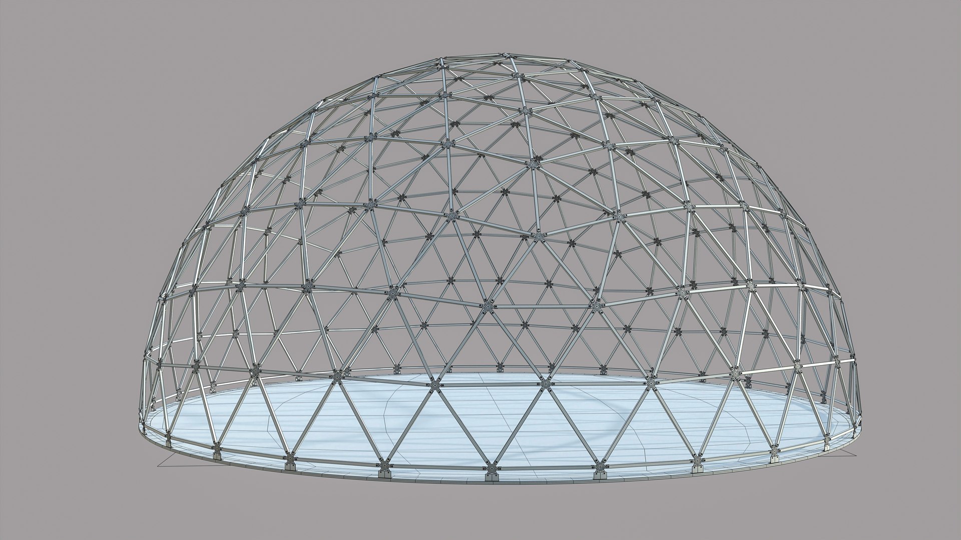 Geodesic Dome V6 Sistem 3D Model - TurboSquid 2259390