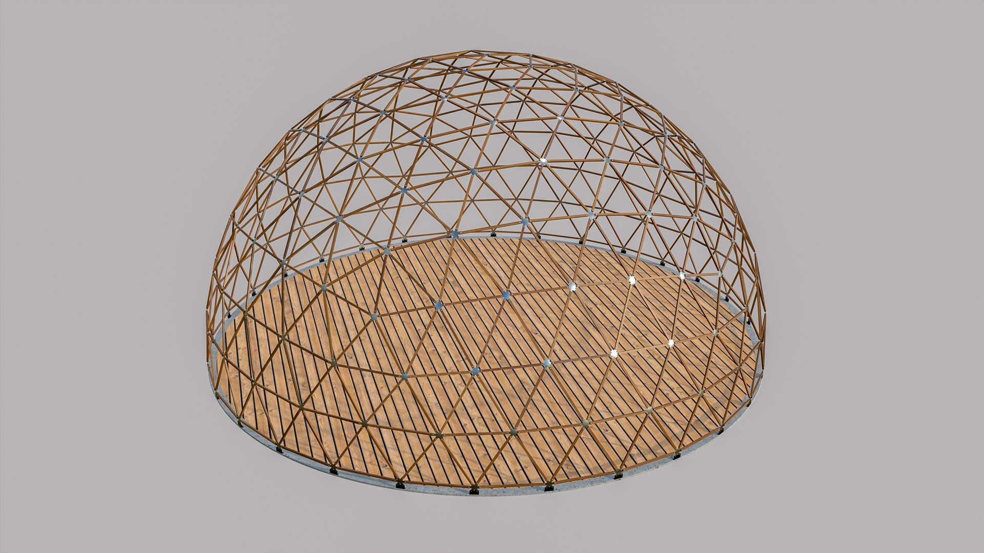 Geodesic Dome V6 Sistem 3D Model - TurboSquid 2259390