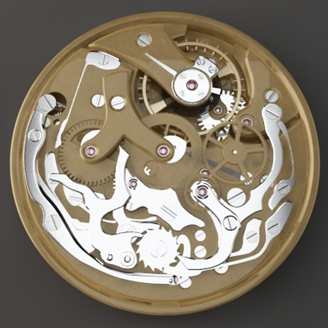 Watch Mechanism 3d Model