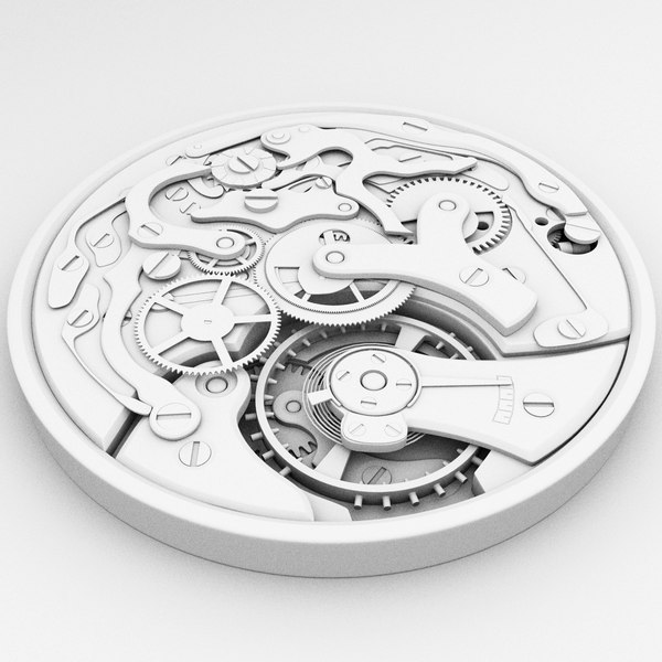 watch mechanism 3d model