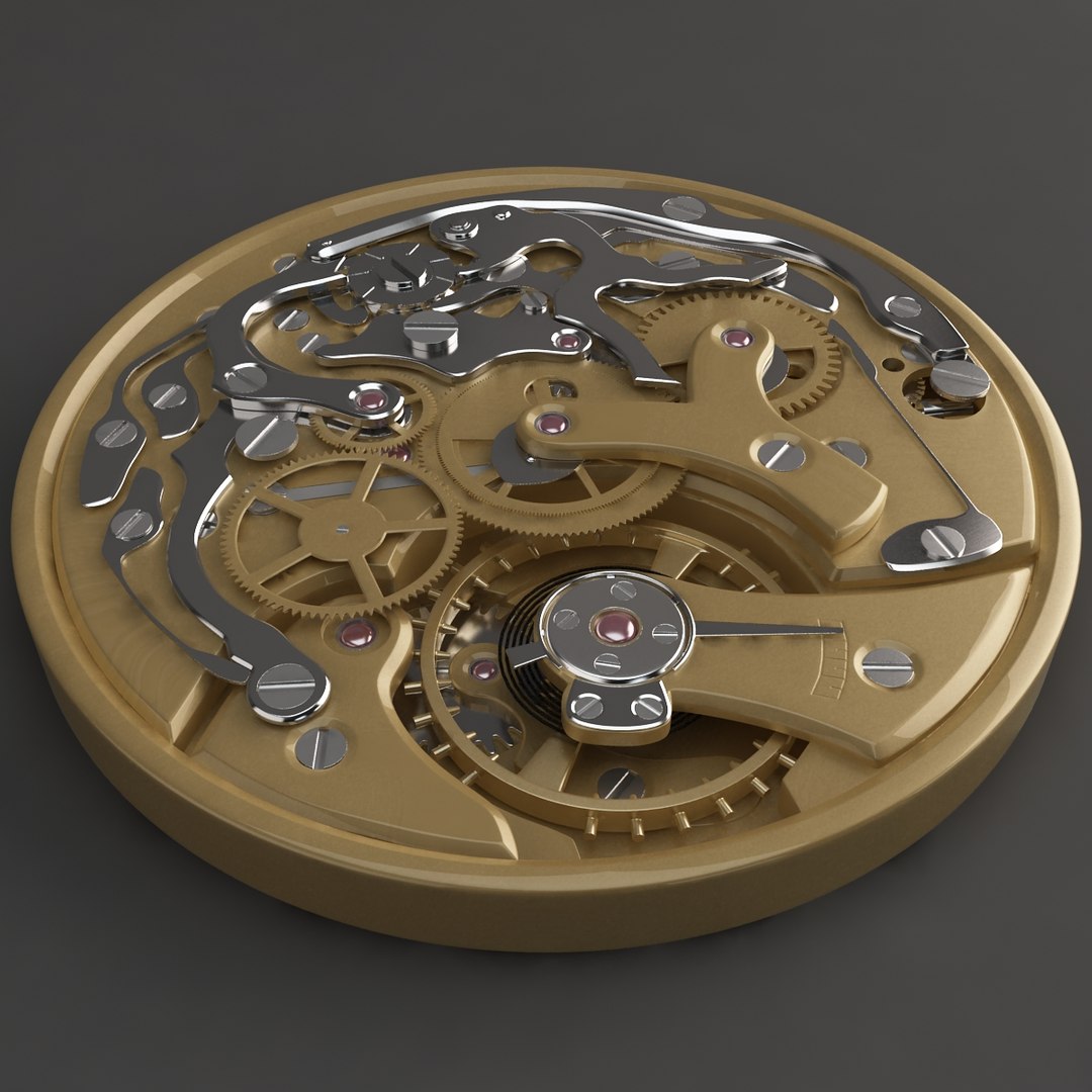 Watch Mechanism 3d Model
