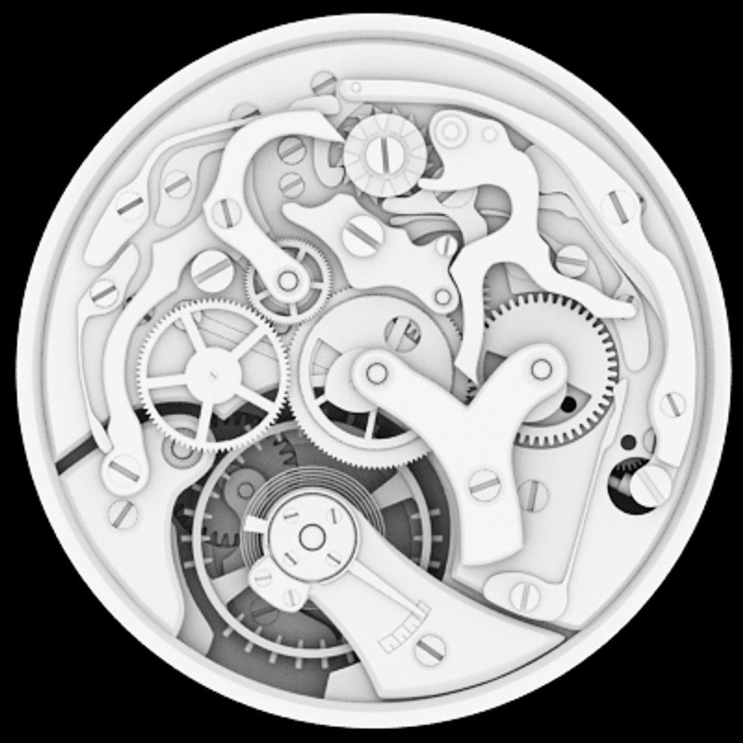Watch Mechanism 3d Model