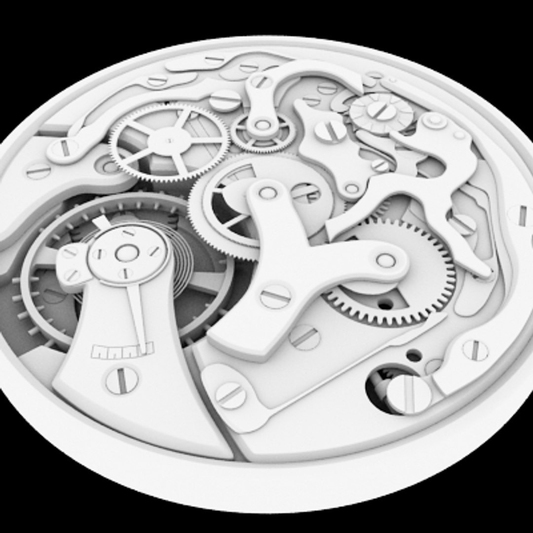 Watch Mechanism 3d Model