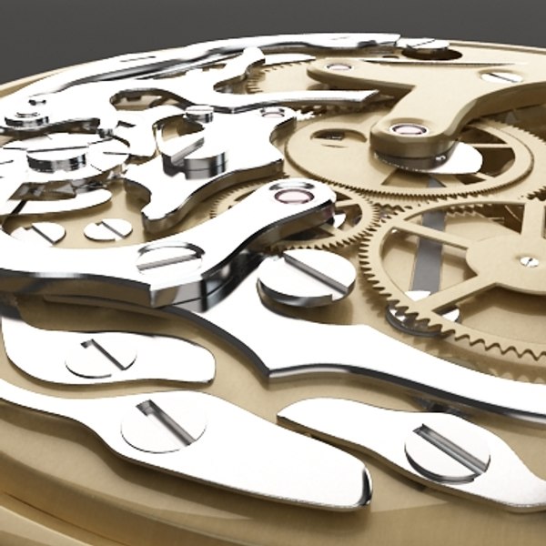 watch mechanism 3d model