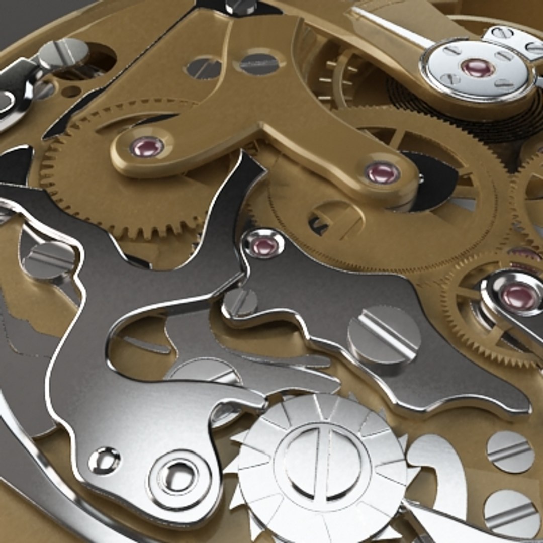 Watch Mechanism 3d Model