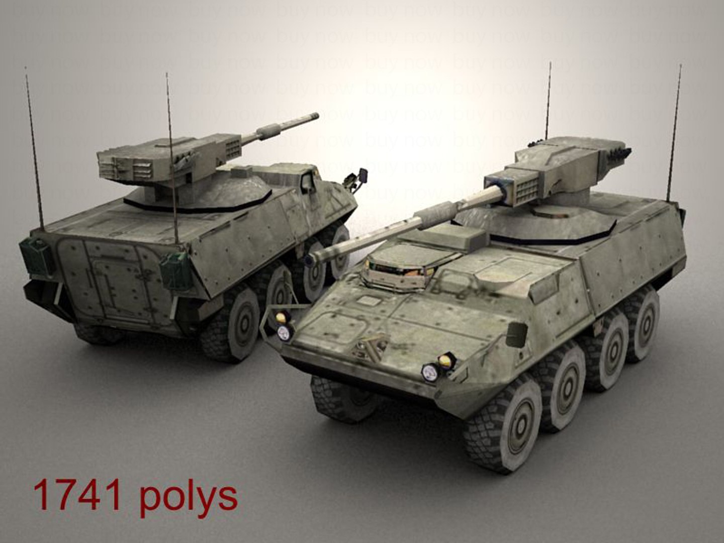 Stryker Mgs 3d Model