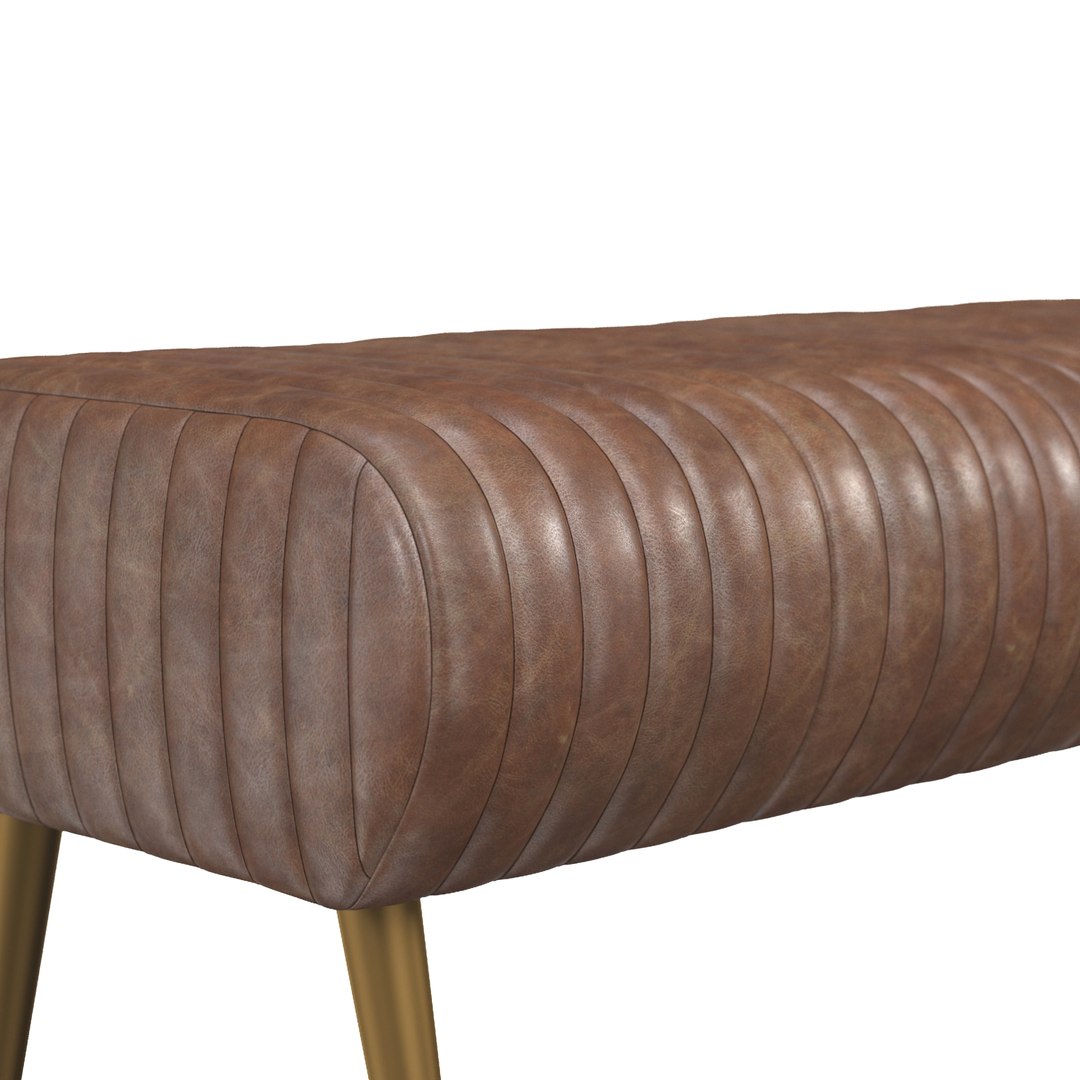 Endora Bench Open Road Brown Leather PK-1105-14 3D Model - TurboSquid ...