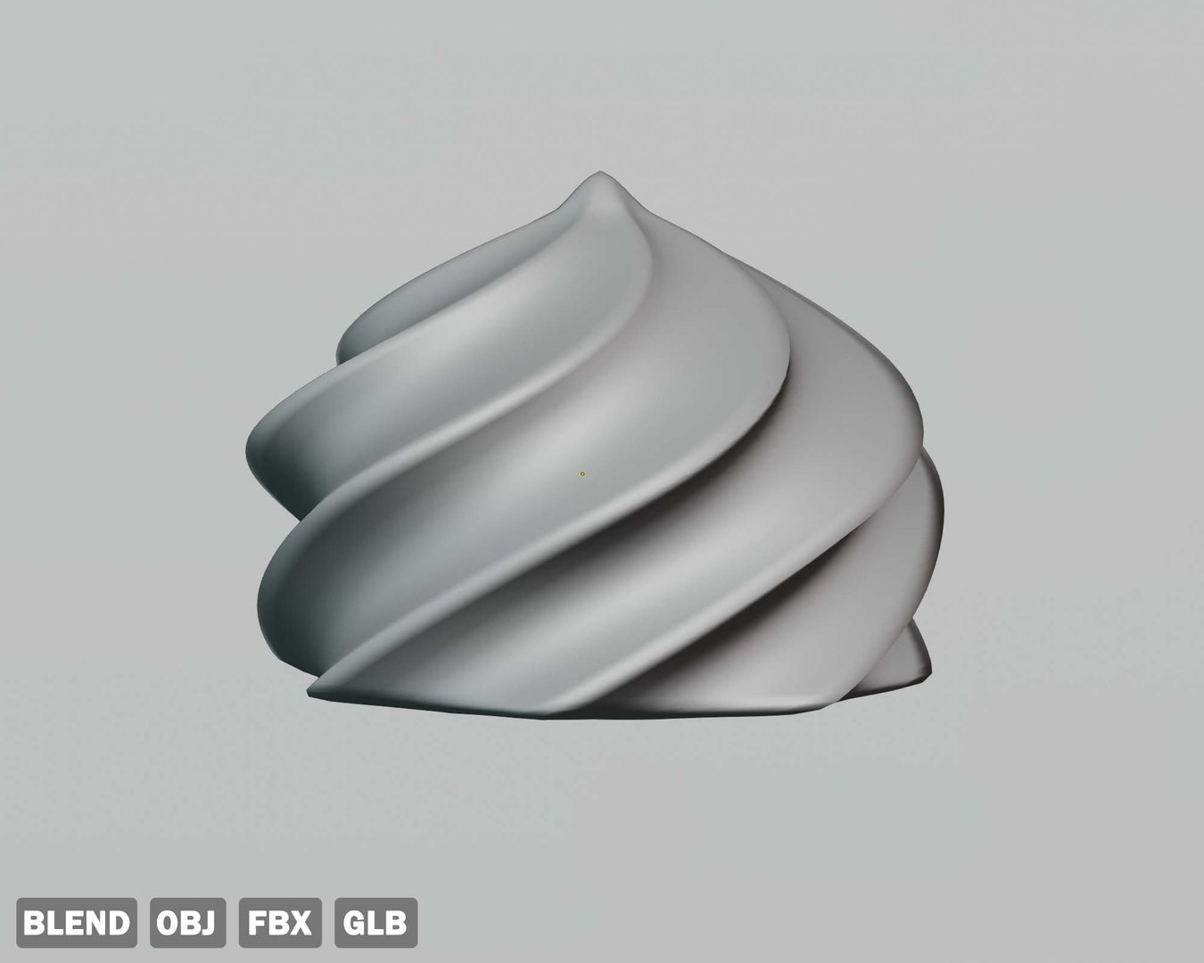 3D Cream swirl - TurboSquid 2125348