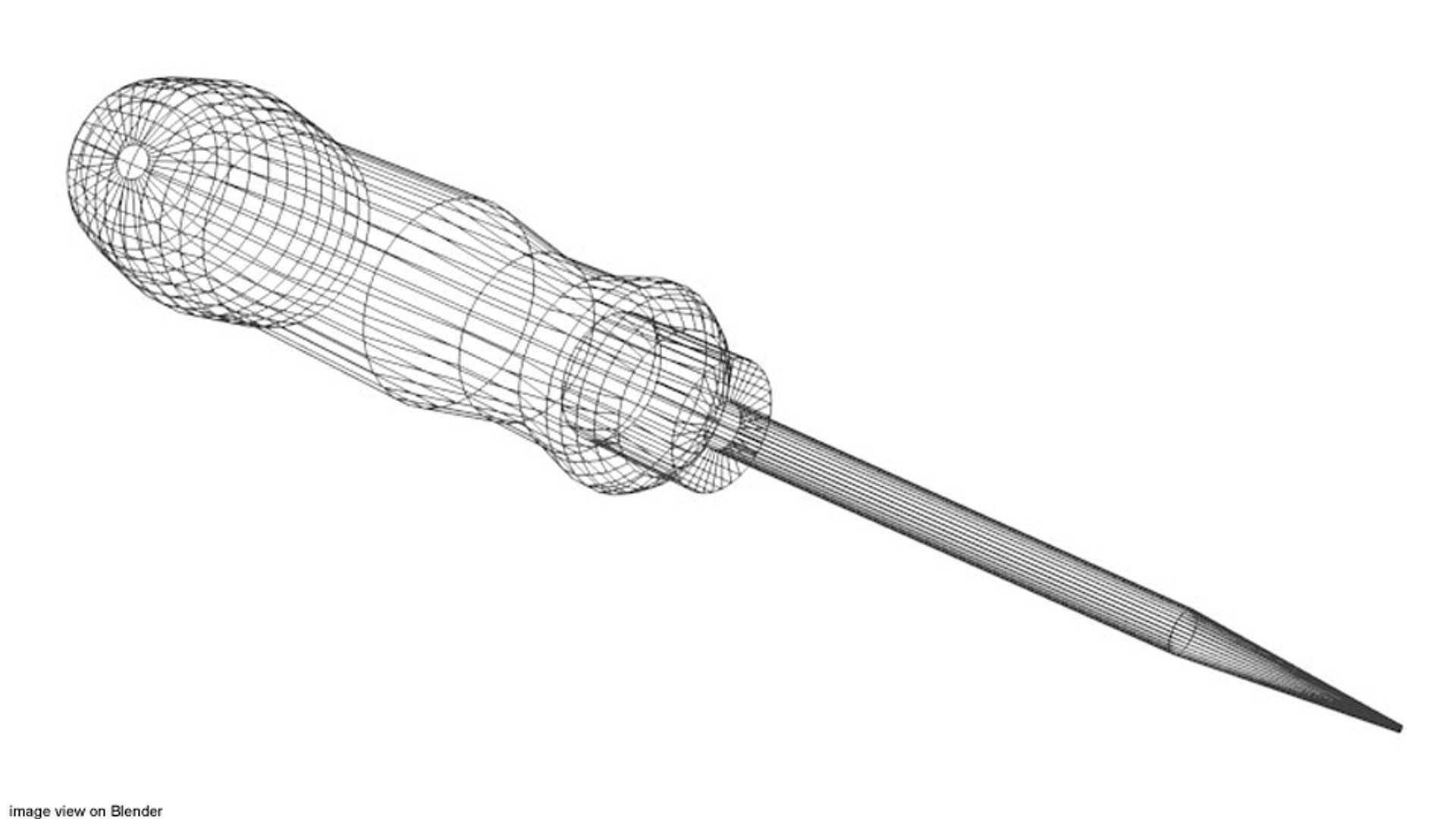 awl craftsman tool 3d model