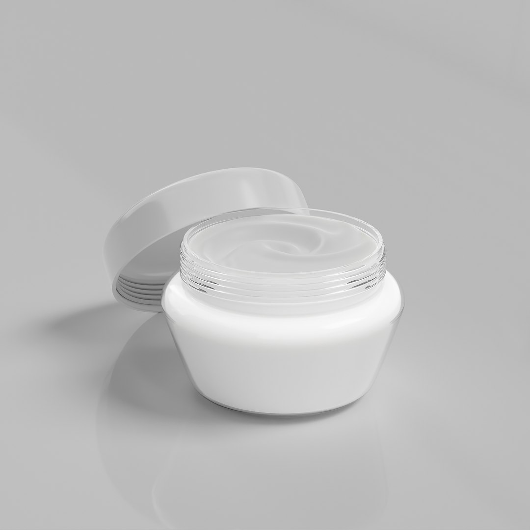 3D Cream Jar 14 Model - TurboSquid 1962769
