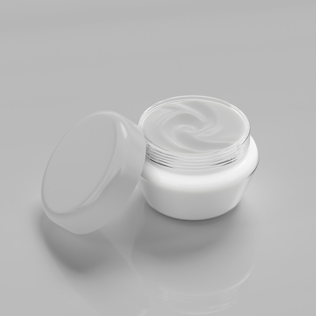 3D Cream Jar 14 Model - TurboSquid 1962769
