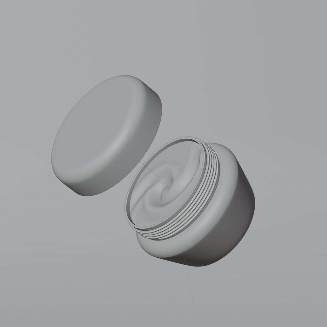 3D Cream Jar 14 Model - TurboSquid 1962769