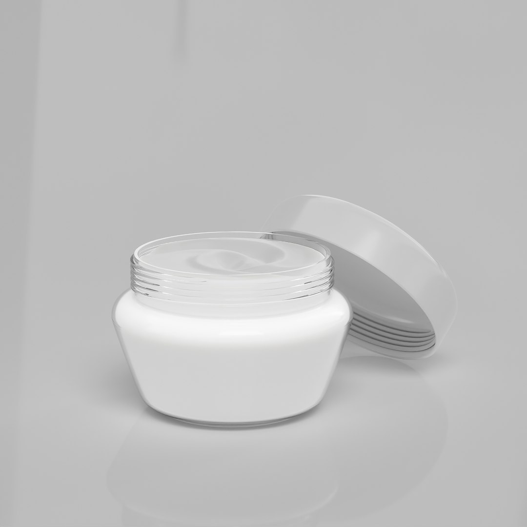 3D Cream Jar 14 Model - TurboSquid 1962769