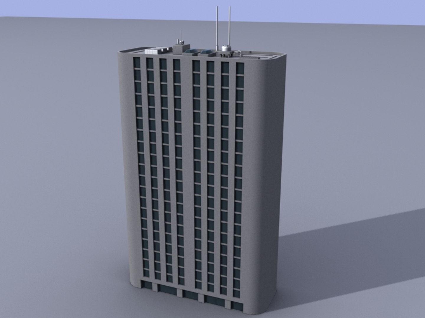 3d modern office building model