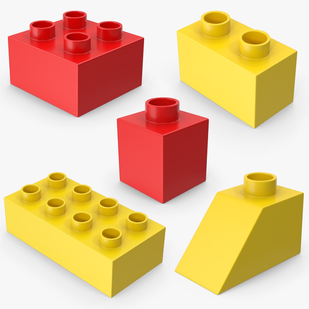 Brick Toys Collection 3D Model - TurboSquid 1870471