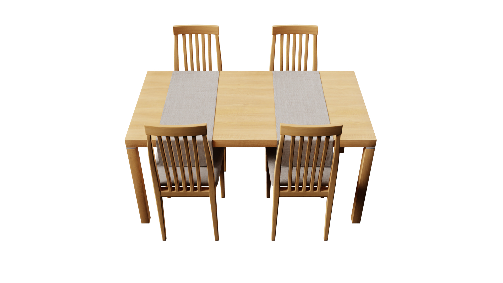 Dining set 3D model - TurboSquid 1472713