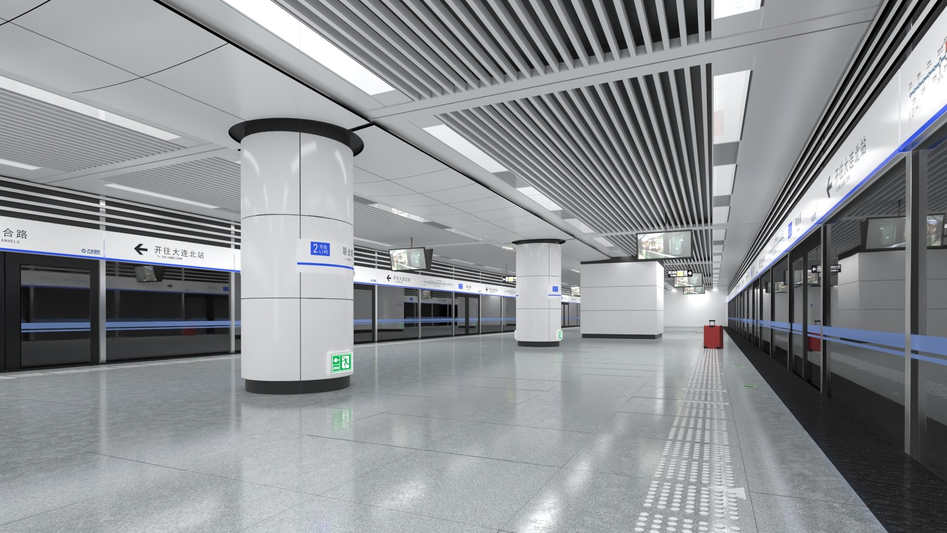 Subway Station 1 3D model - TurboSquid 2102901