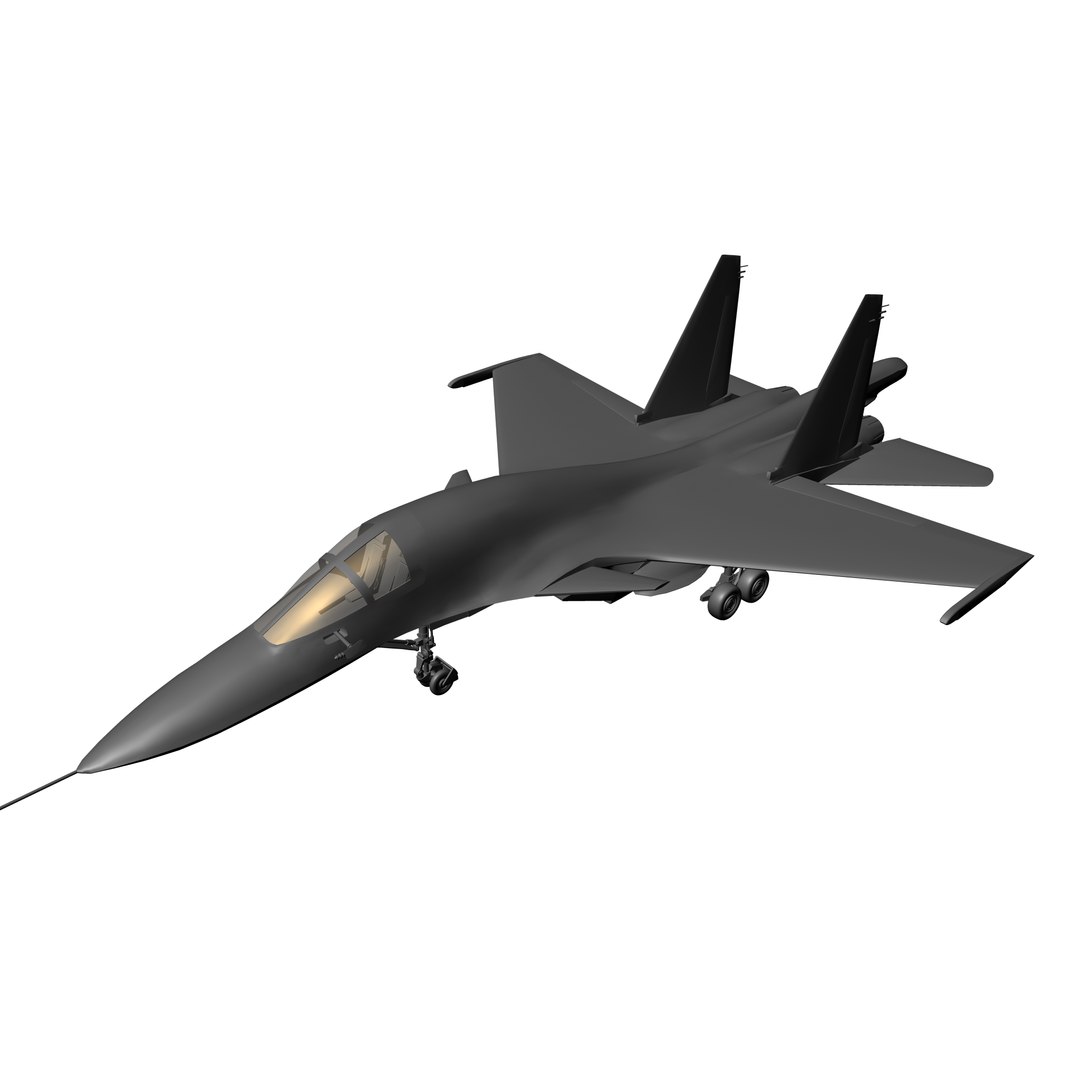 Sukhoi Su-34 Fighter 3d Model