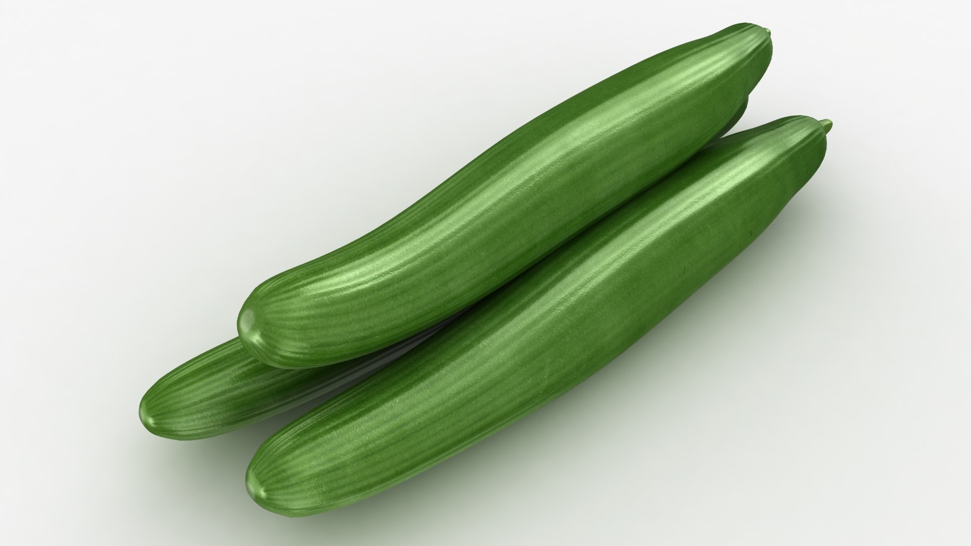 3D Model Realistic Cucumbers - TurboSquid 1455783