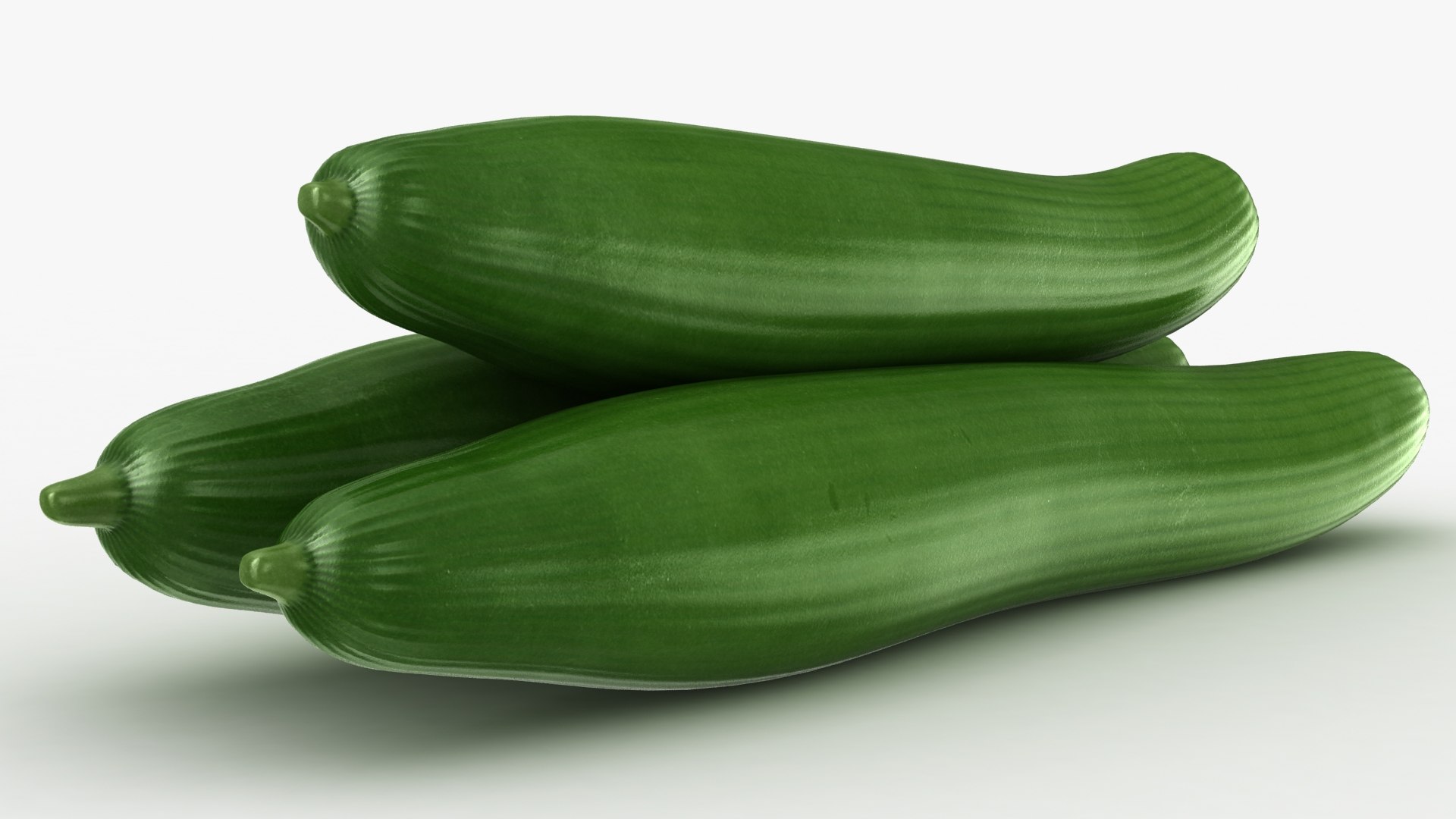 3D Model Realistic Cucumbers - TurboSquid 1455783