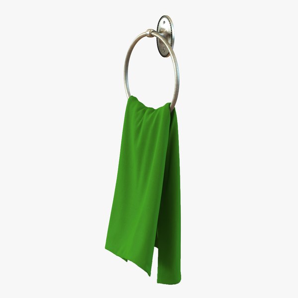 modelo 3d Colgando Baño Toalla 2 Modelo 3D Verde - TurboSquid 984297