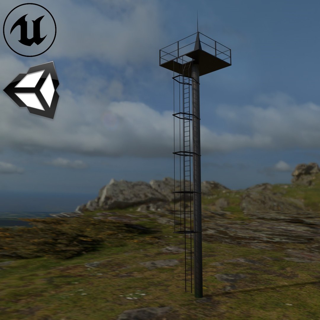 3D Tower Pbr Low Poly Model - TurboSquid 2220337