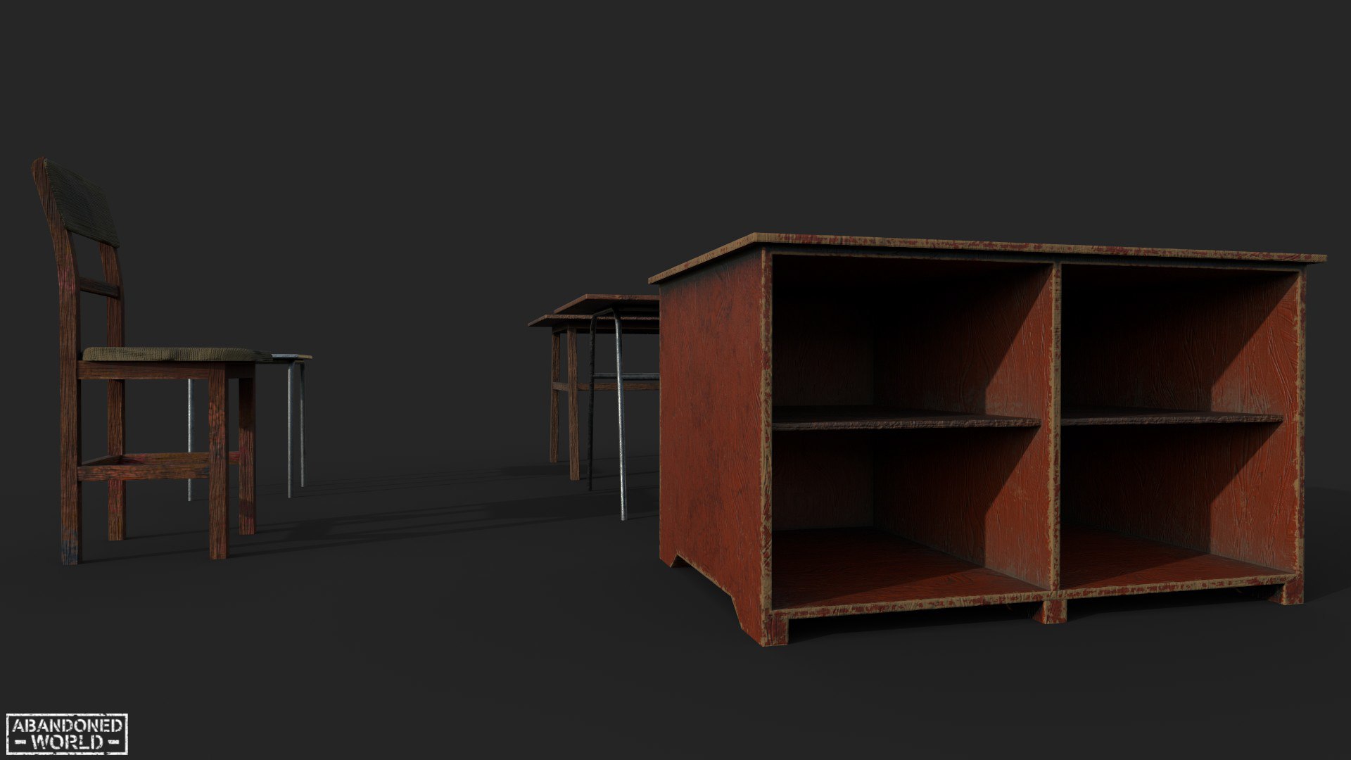 3D Set Of Old Soviet Furniture - TurboSquid 1872335